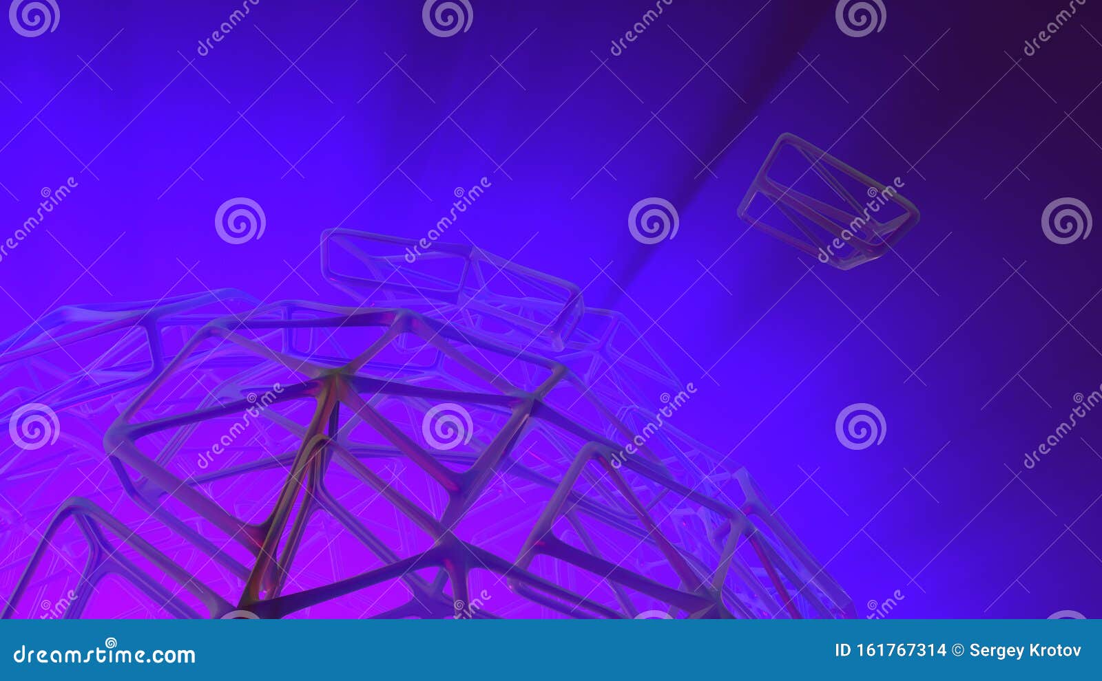 Abstract 3d Rendering Concept of High Poly Sphere with Chaotic Mesh ...