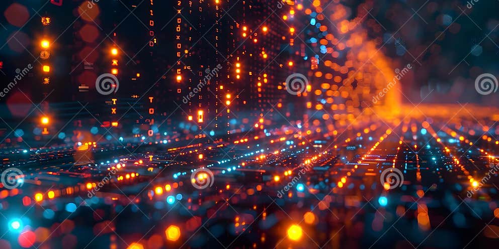 Abstract 3D Rendering of a Cyber Security Attack Causing System Crash ...