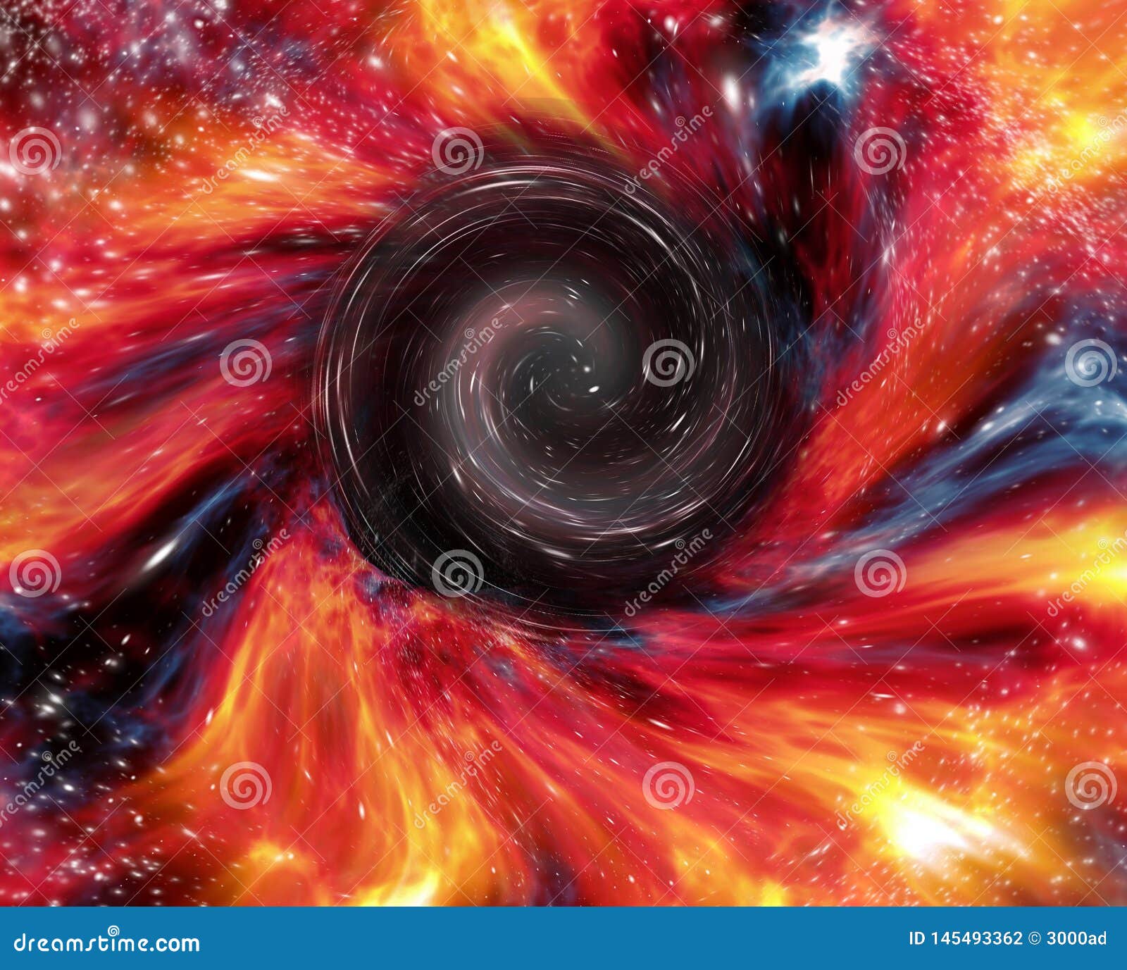 Exotic Deep Space Formation Abstract Stock Illustration - Illustration ...