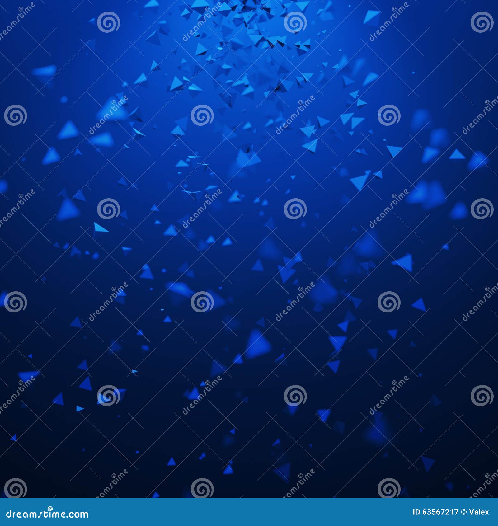 Abstract 3D Rendering of Flying Particles Stock Illustration ...