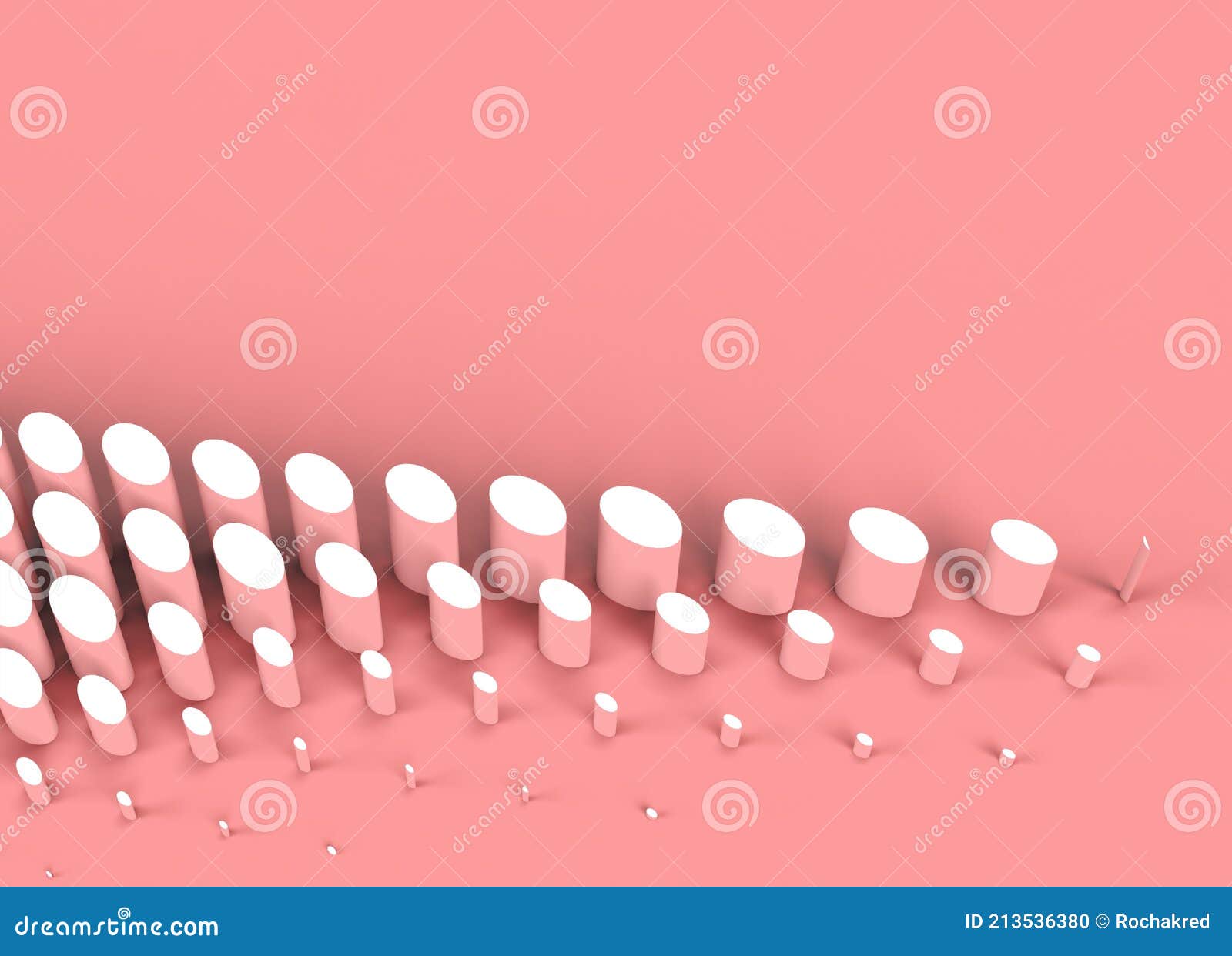 Abstract 3d Rendering of Geometric Halftone Background Stock ...