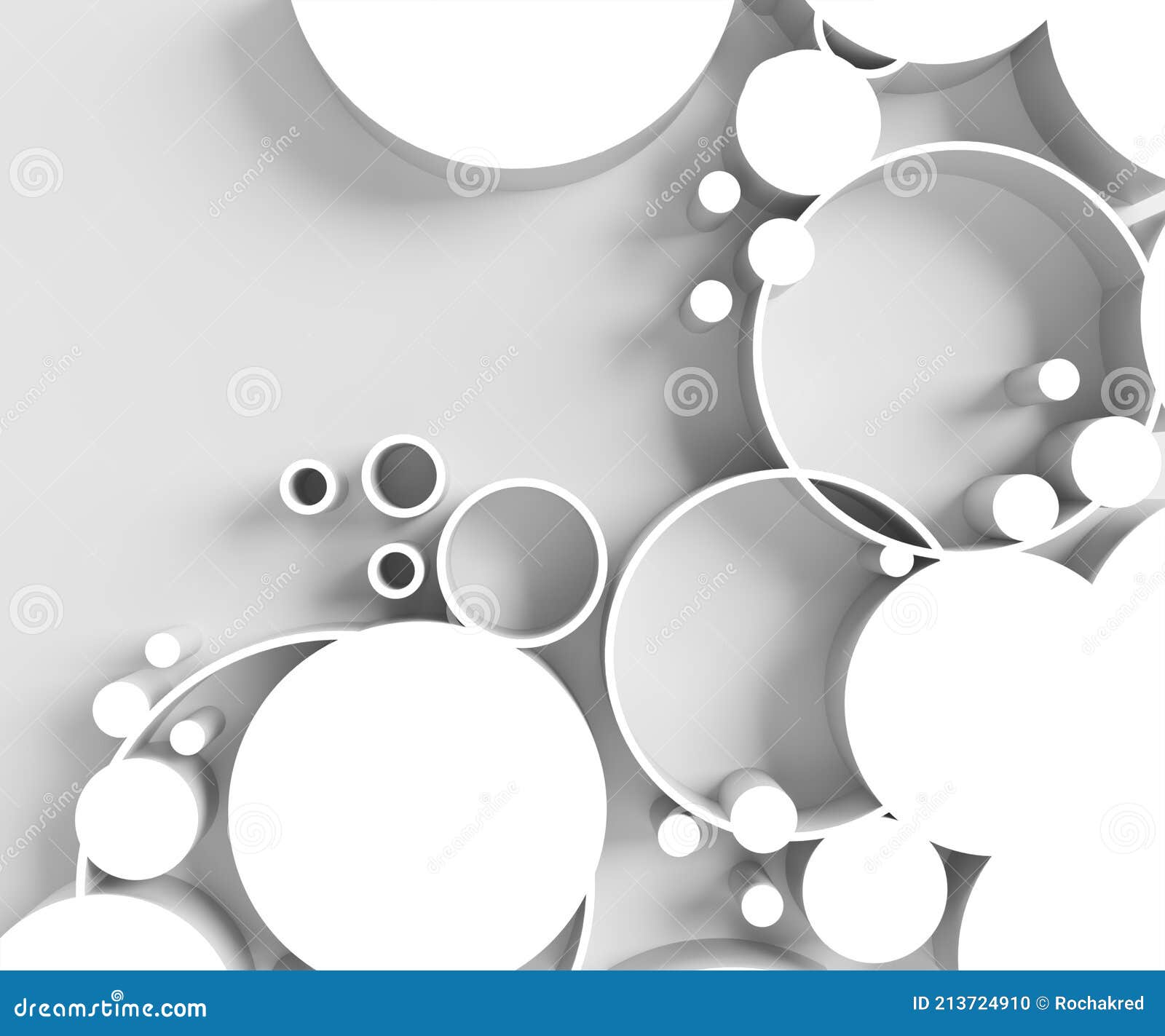 Abstract 3d Rendering of Geometric Halftone Background Stock ...