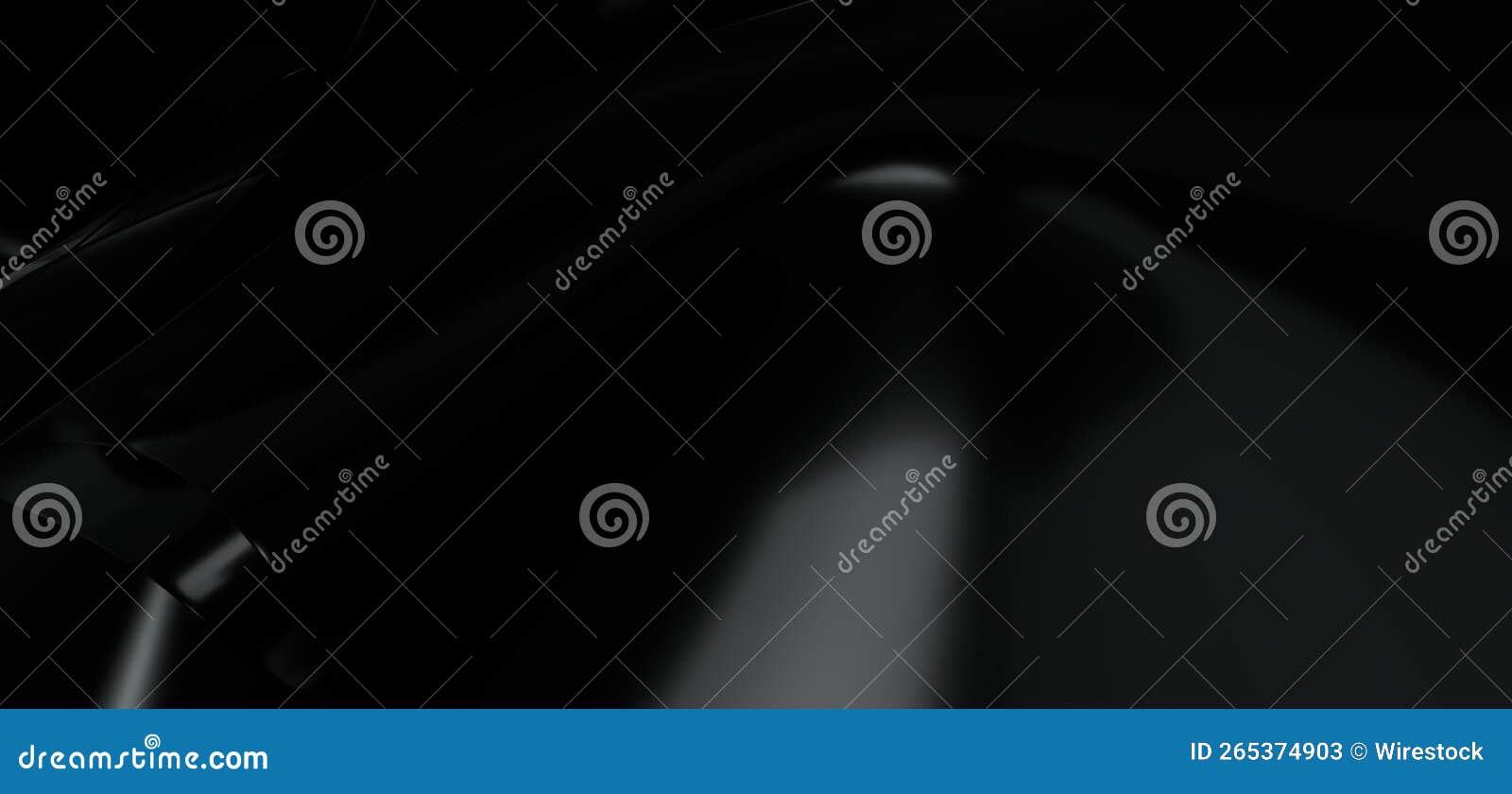 Abstract 3D Rendering of a High-tech Reflective Black Surface ...