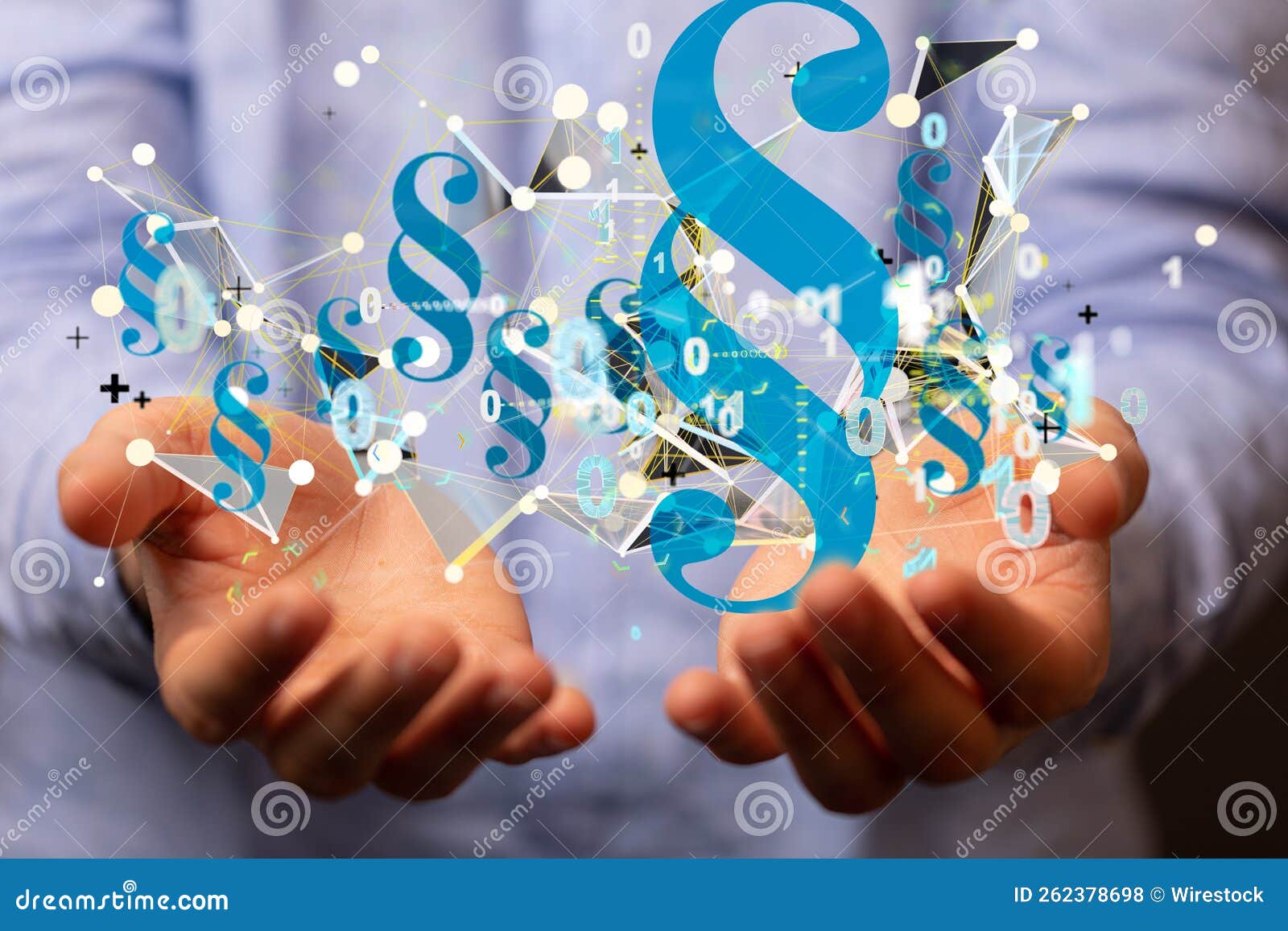 Section Signs Random Seamless Pattern. Vector Paragraph Marks ...