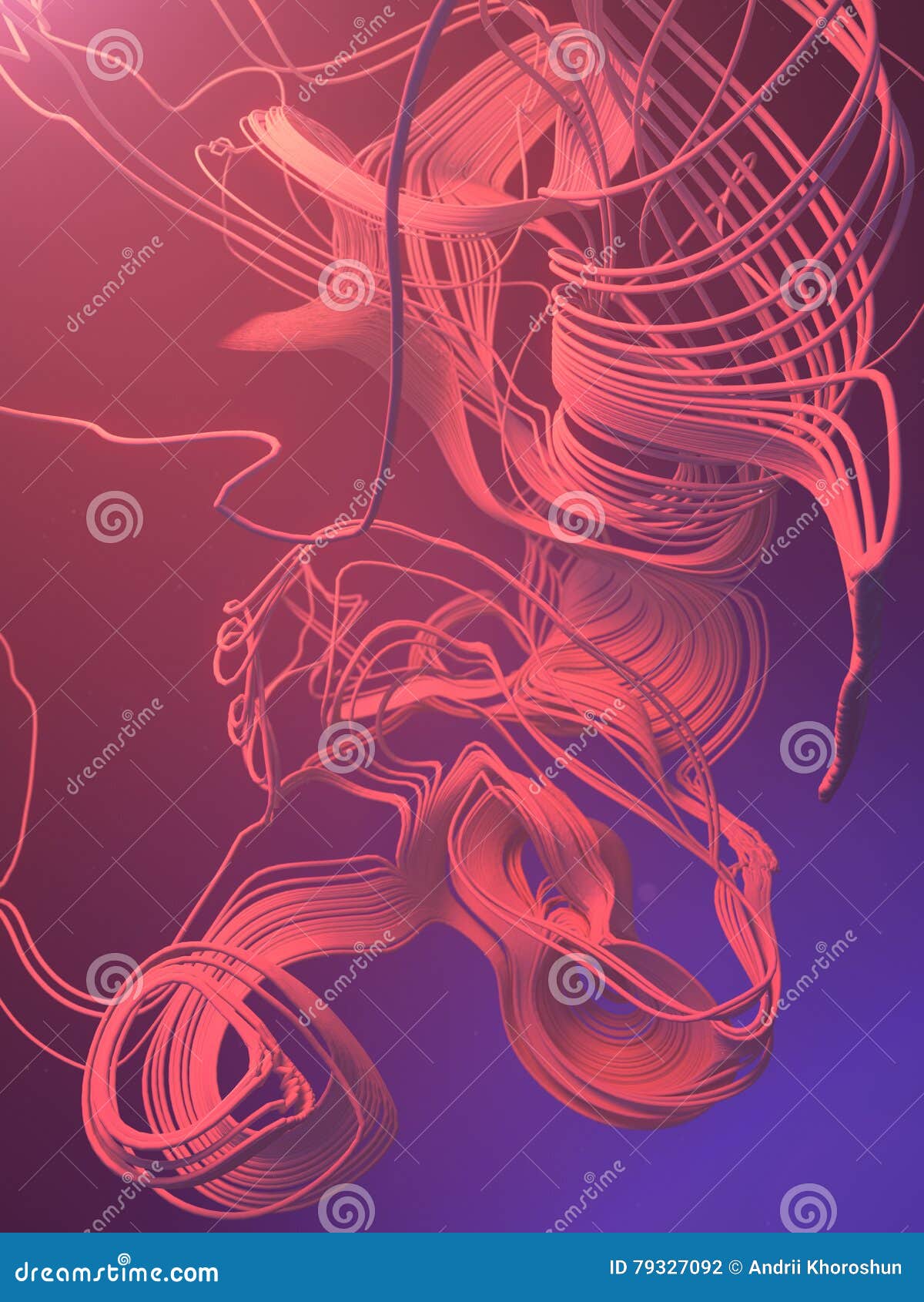 Abstract 3d Rendering Trail Trace Effect Stock Photo - Image of ...