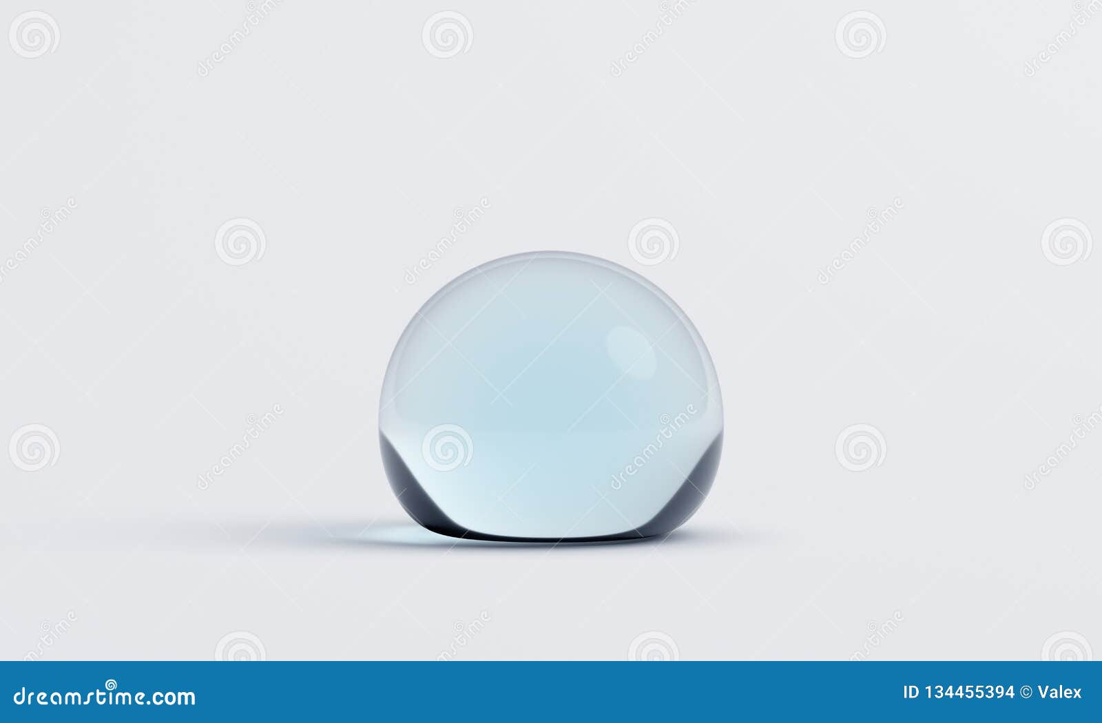 Abstract 3D Rendering of Water Drop Stock Illustration - Illustration ...