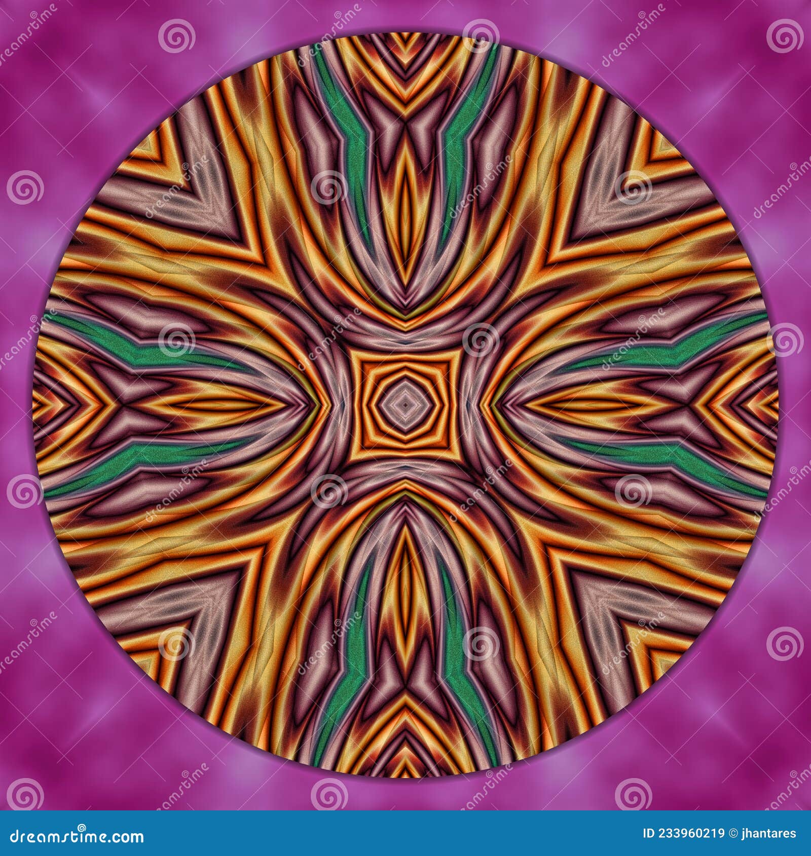 3d round fractal graphic stock illustration. Illustration of symmetry ...