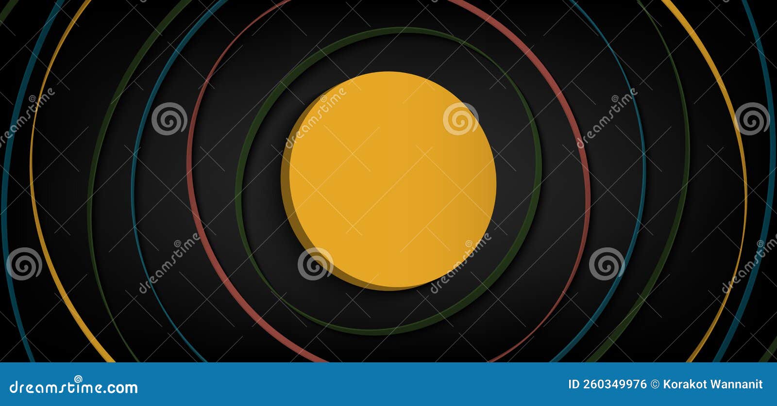 Abstract 3d Round Template Pattern Design of Presentation. Style ...