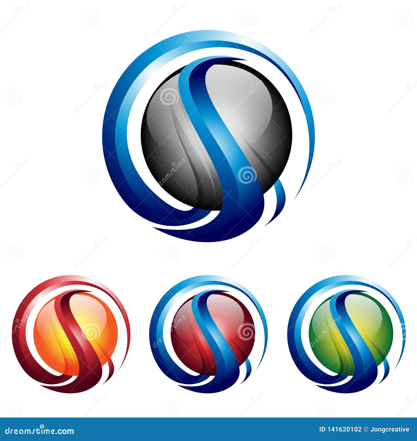 Abstract 3D S Sphere Internet Technology Logo Icon Stock Vector ...