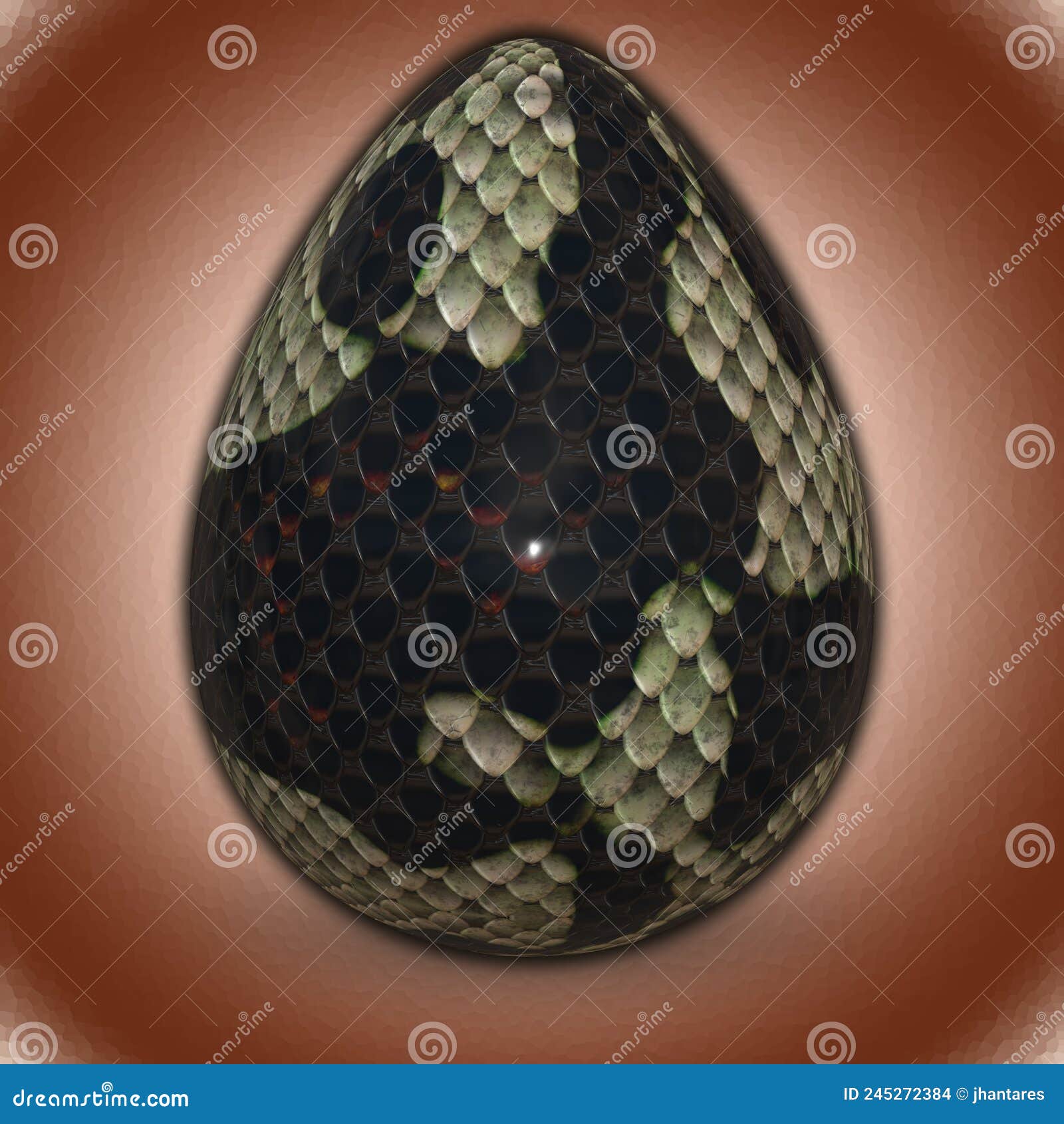 3d snake skin egg graphic stock illustration. Illustration of geometric ...