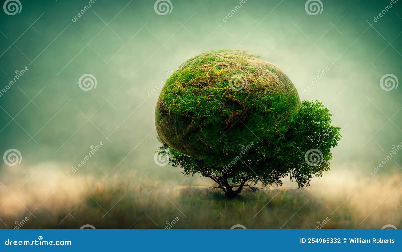 An Abstract 3D Soft Meta Background Image of a Tree Stock Photo - Image ...