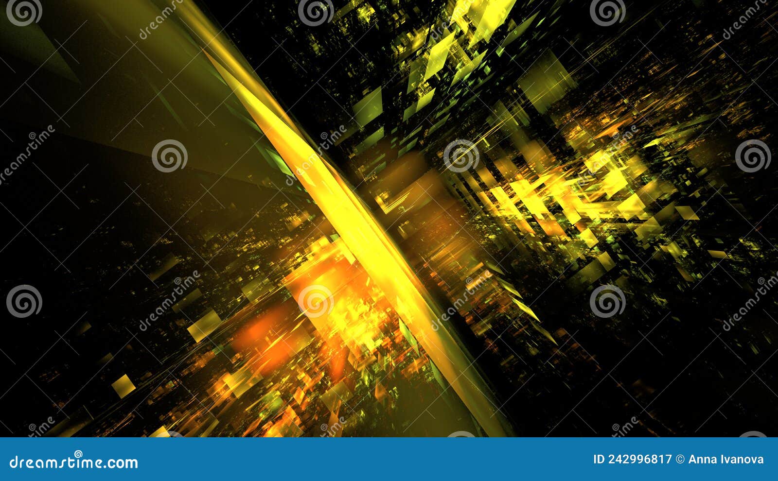 Abstract 3d Space, Design Elements. Digital Technologies and Data ...