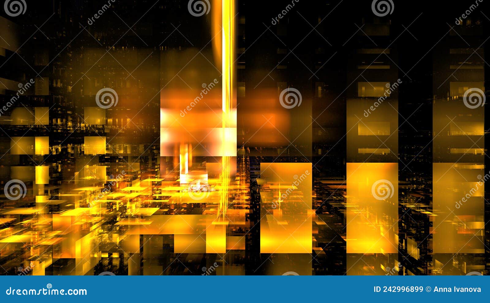 Abstract 3d Space, Design Elements. Digital Technologies and Data ...