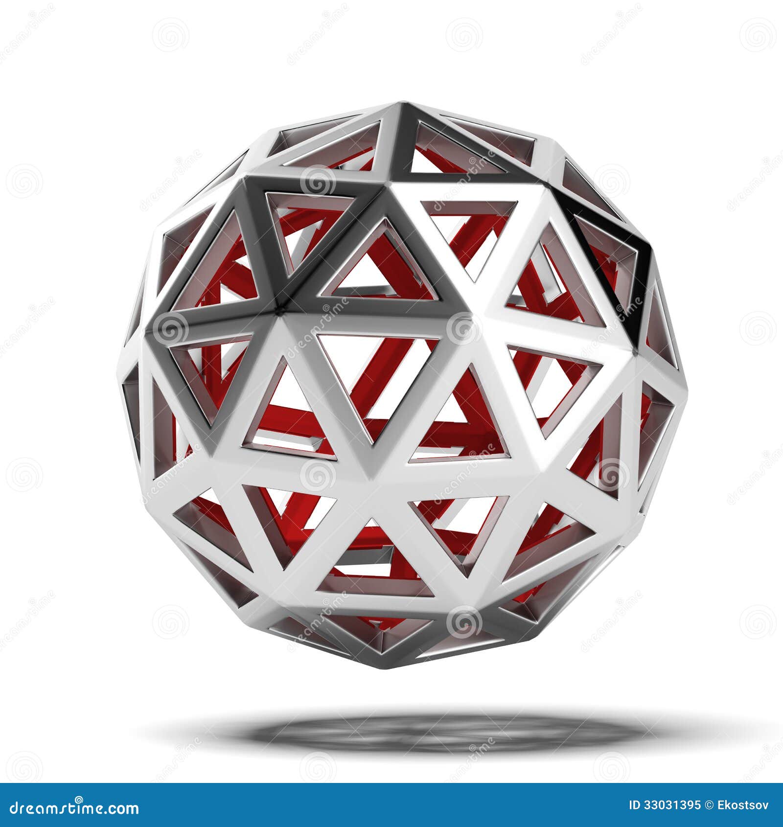 Abstract 3d sphere stock illustration. Illustration of creative - 33031395