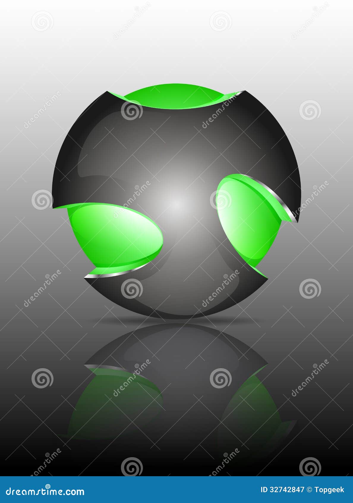 Abstract 3d sphere logos stock vector. Illustration of molecular - 32742847
