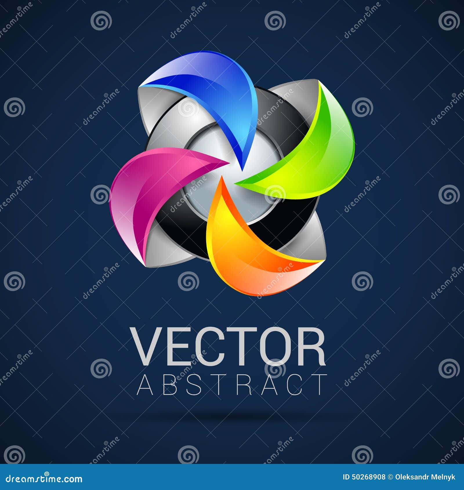 Abstract 3d Sphere Logos Carving Set. Logo Spheres. Stock Illustration ...