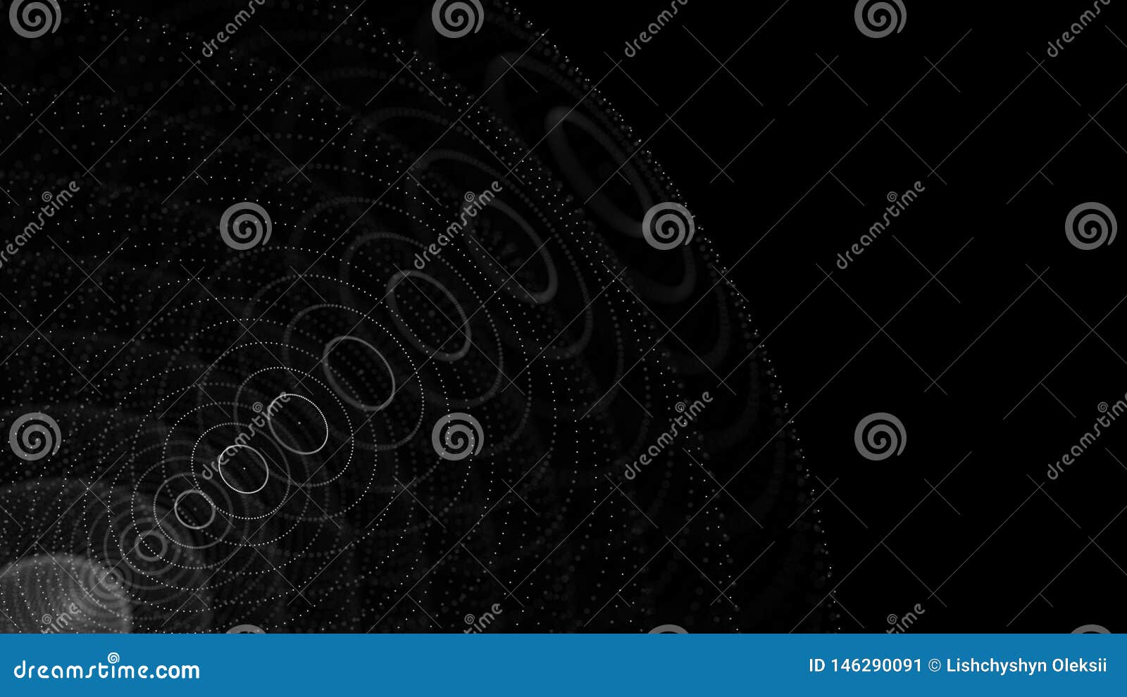 Abstract 3d Sphere Made of Points. Galaxy Space Background. Sphere ...