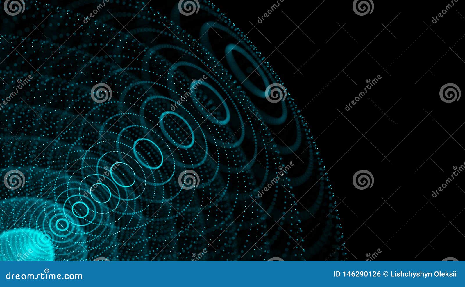 Abstract 3d Sphere Made of Points. Galaxy Space Background. Sphere ...