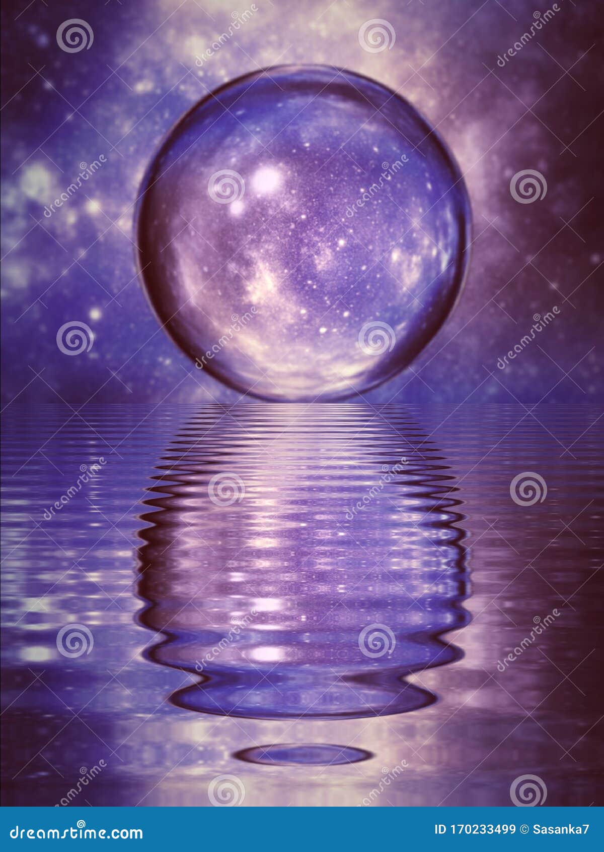 Cosmic 3d sphere stock illustration. Illustration of background - 170233499