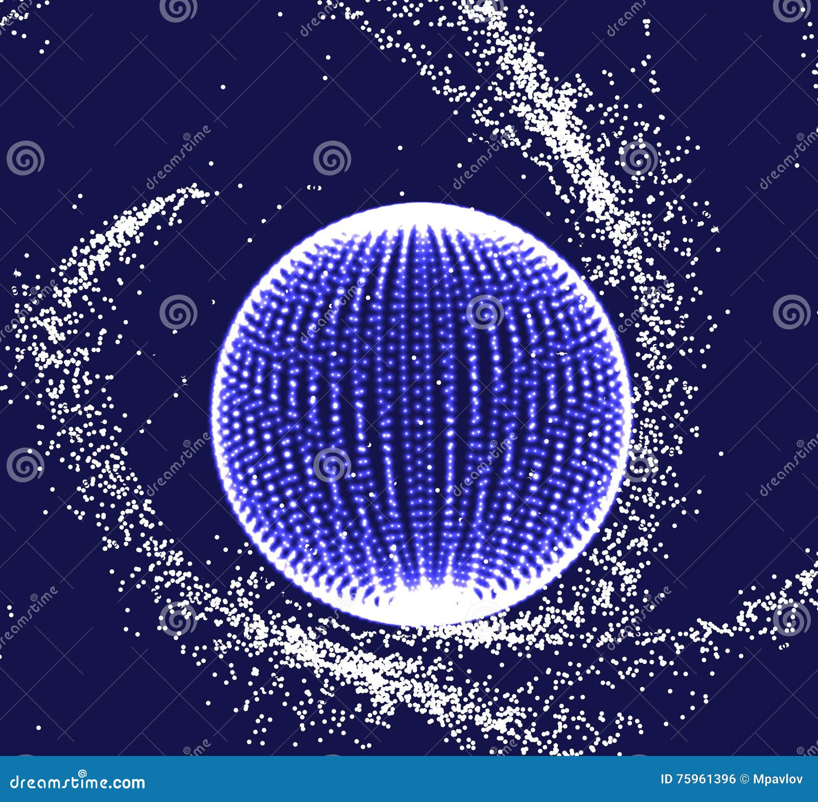 Abstract 3D Sphere Spiral Shape Stock Vector - Illustration of ...