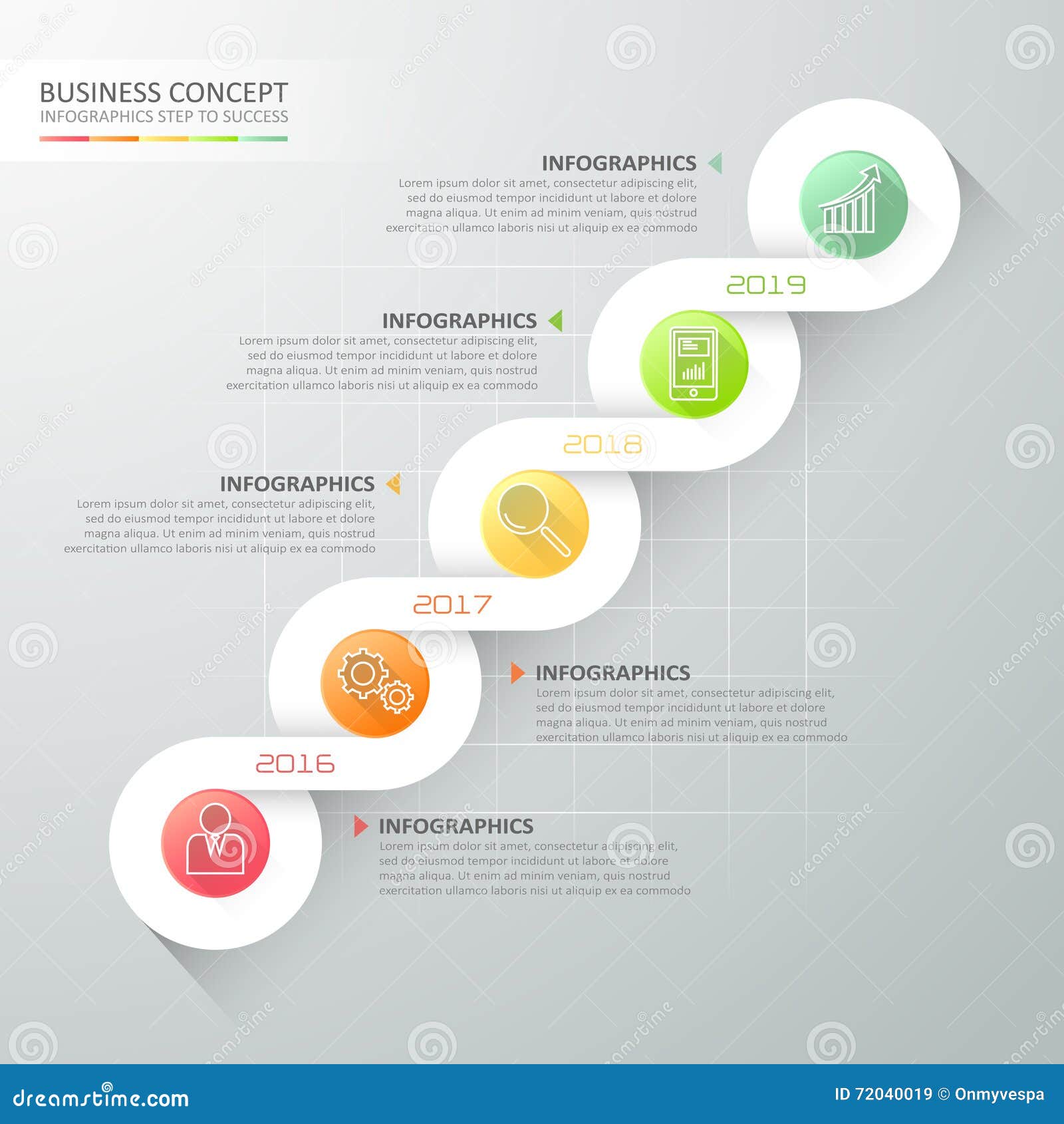 Spiral Infographic, Diagram, Scheme Vector Illustration | CartoonDealer ...