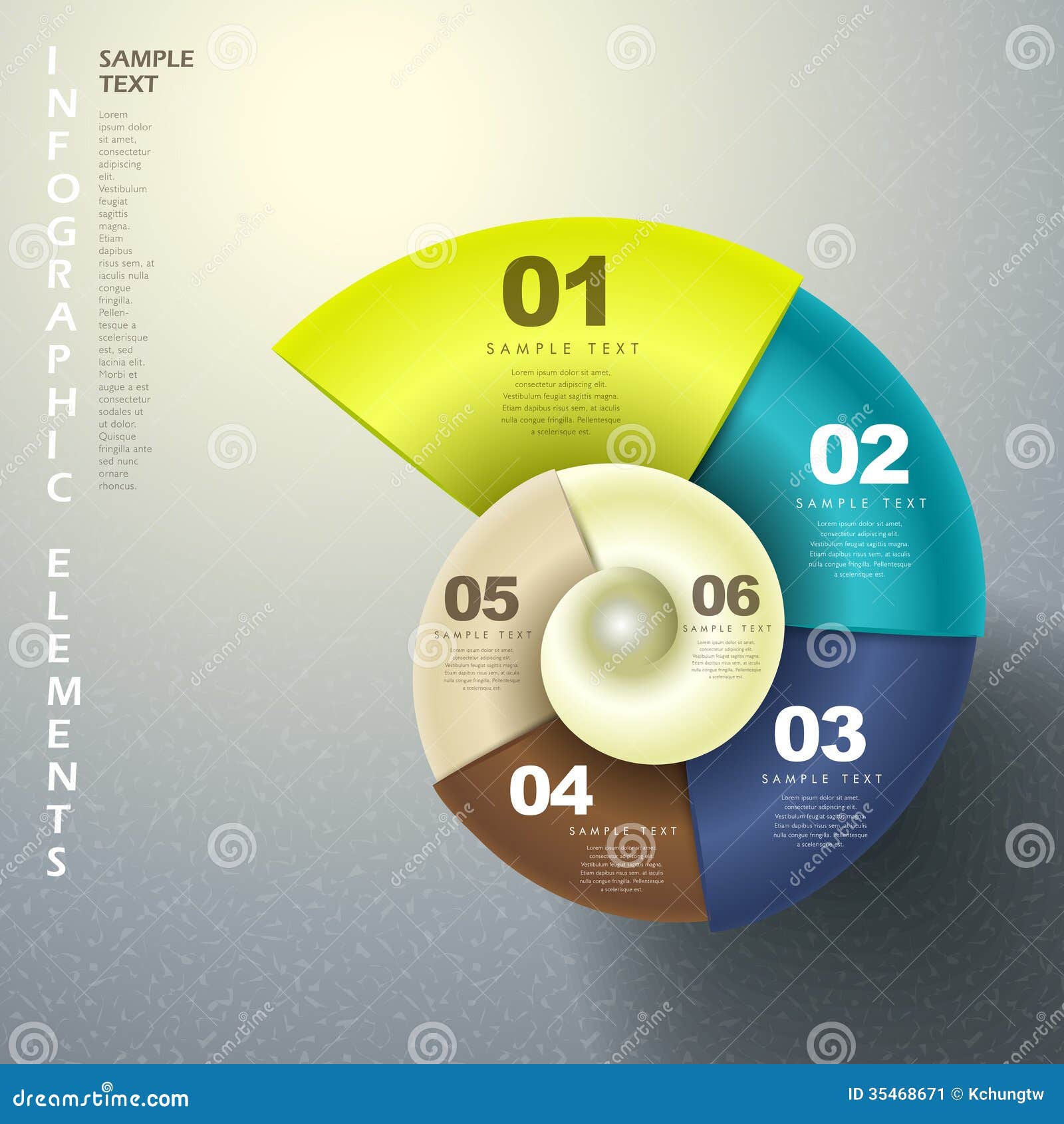 Abstract 3d Spiral Infographics Stock Vector - Illustration of business ...
