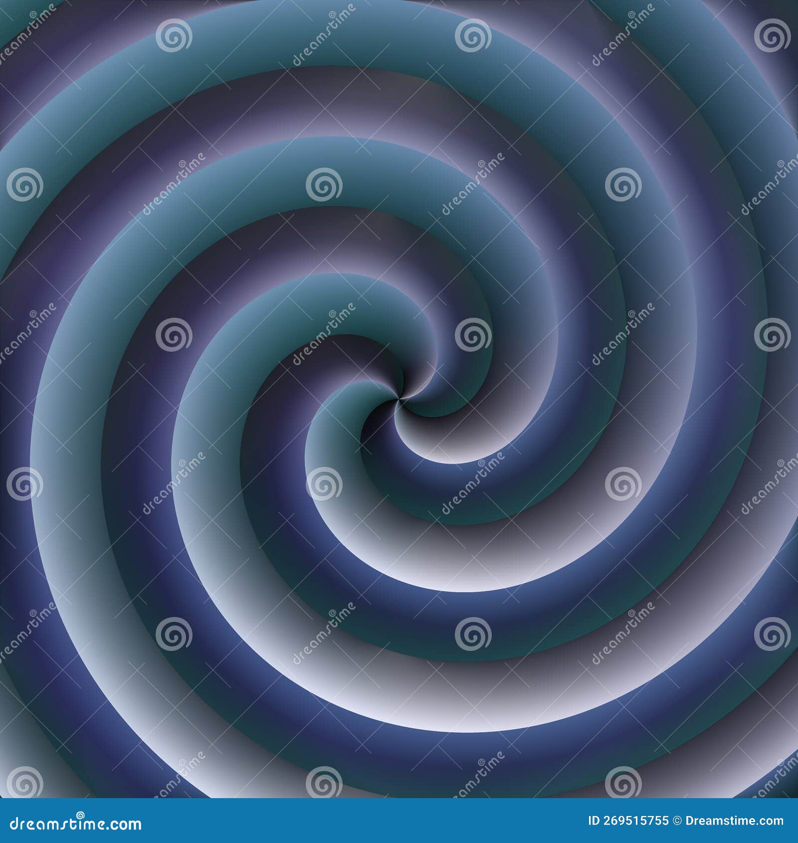 Abstract 3d spiral vortex stock illustration. Illustration of geometric ...
