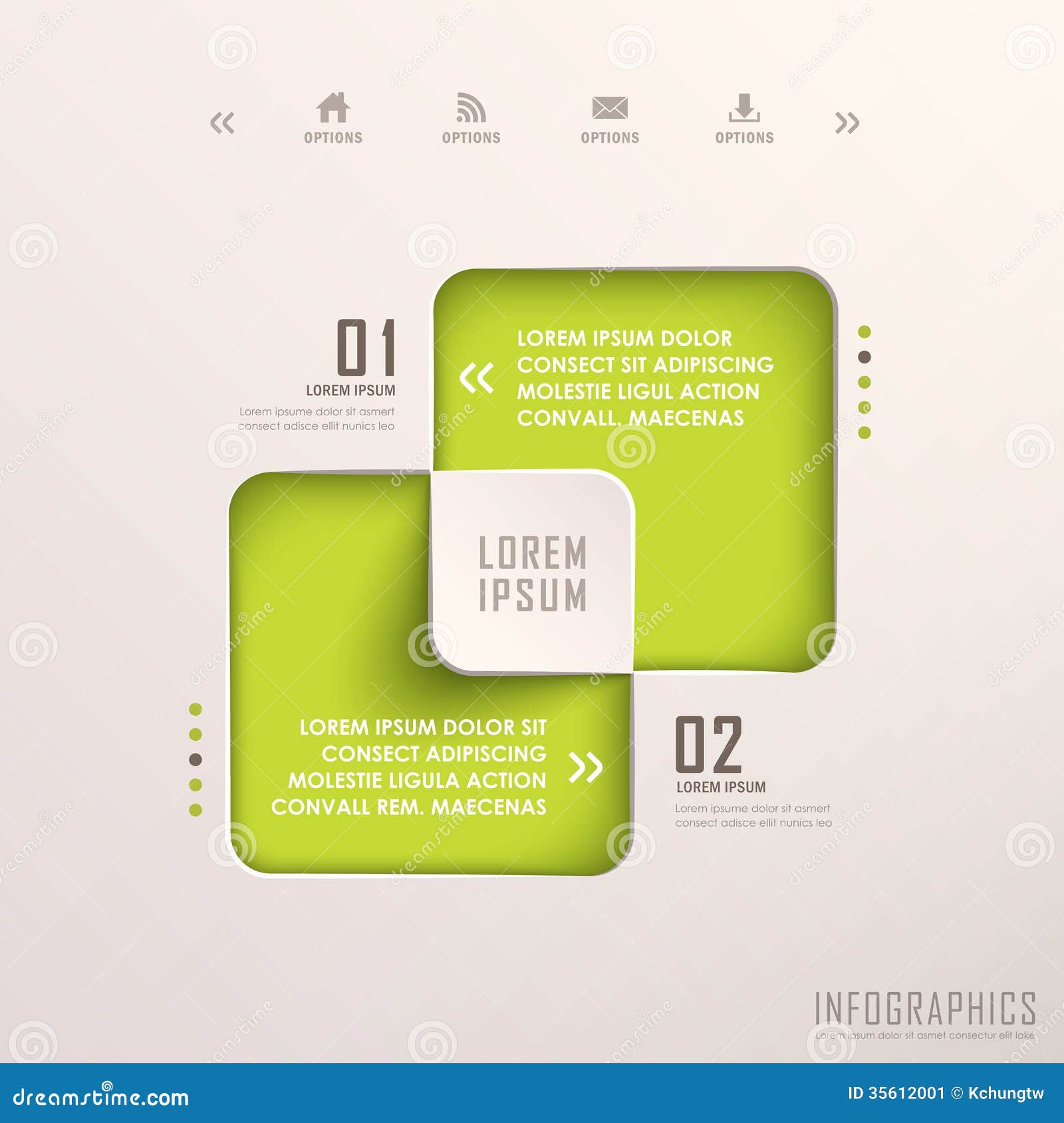 Abstract 3d Square Infographics Stock Vector - Illustration of artwork ...
