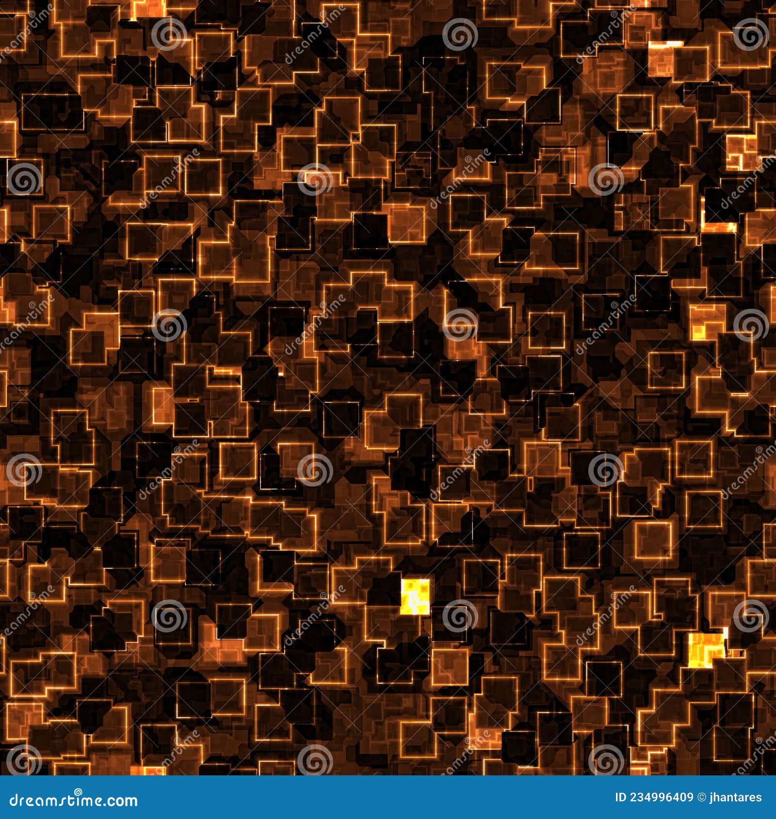 3d Squares Copper Color Background Pattern Stock Illustration ...