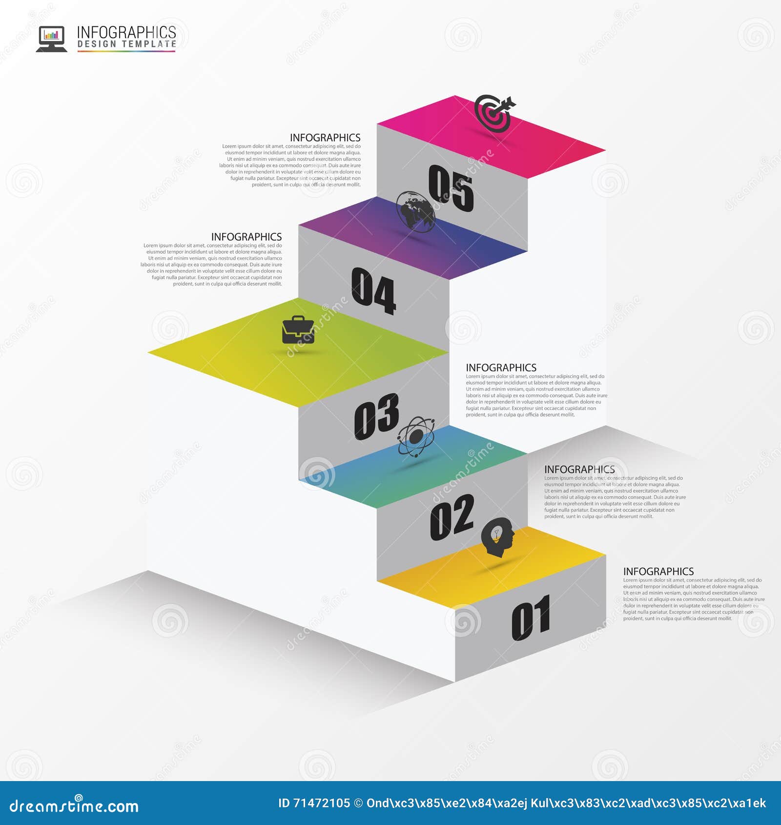 Abstract 3d Stairs. Infographic or Timeline Template Stock Vector ... Abstract 3d Stairs. Infographic or Timeline Template Stock Vector ...