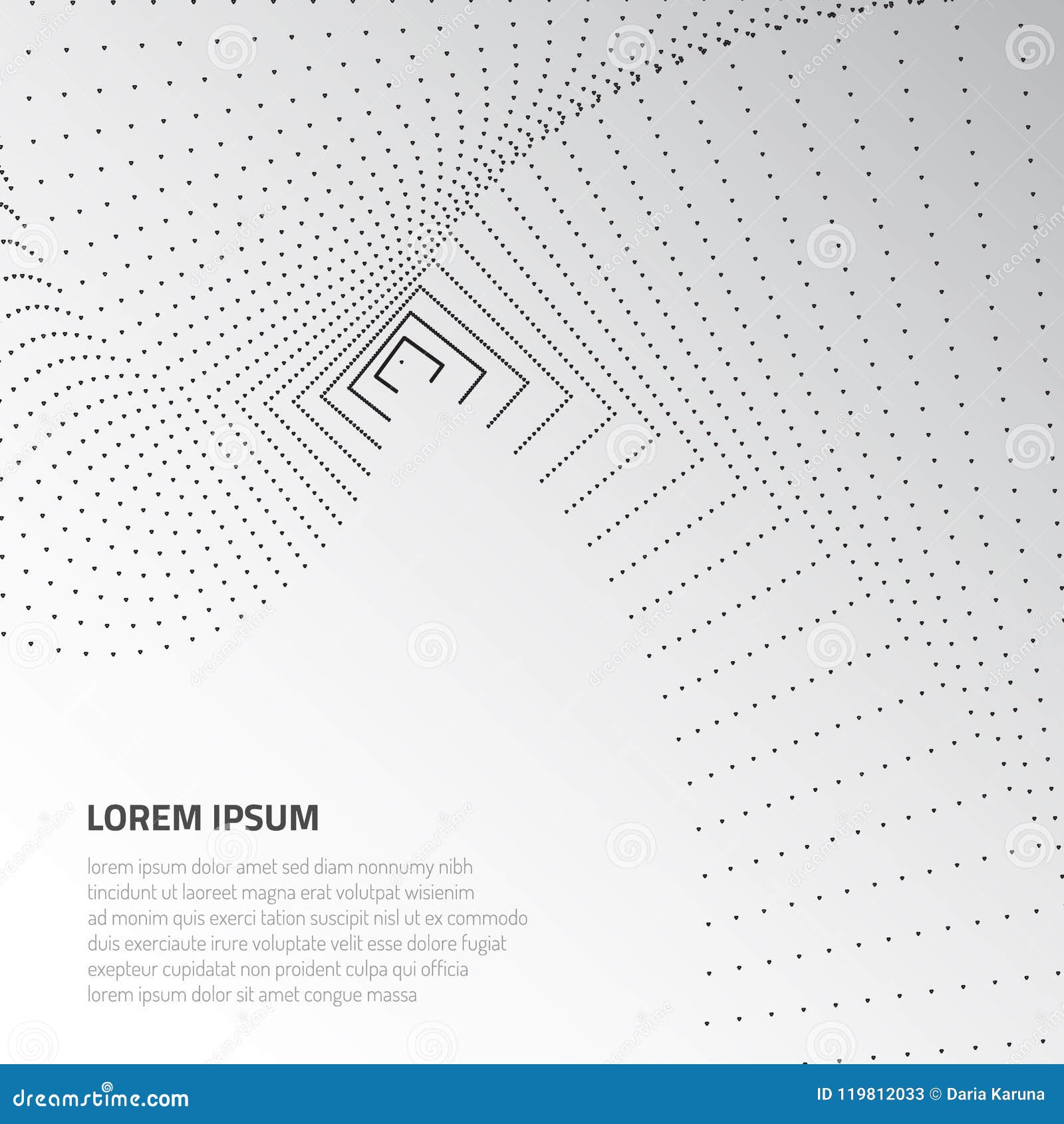 Abstract 3d Surface. Distortion of Space and Matter. Modern Technology ...