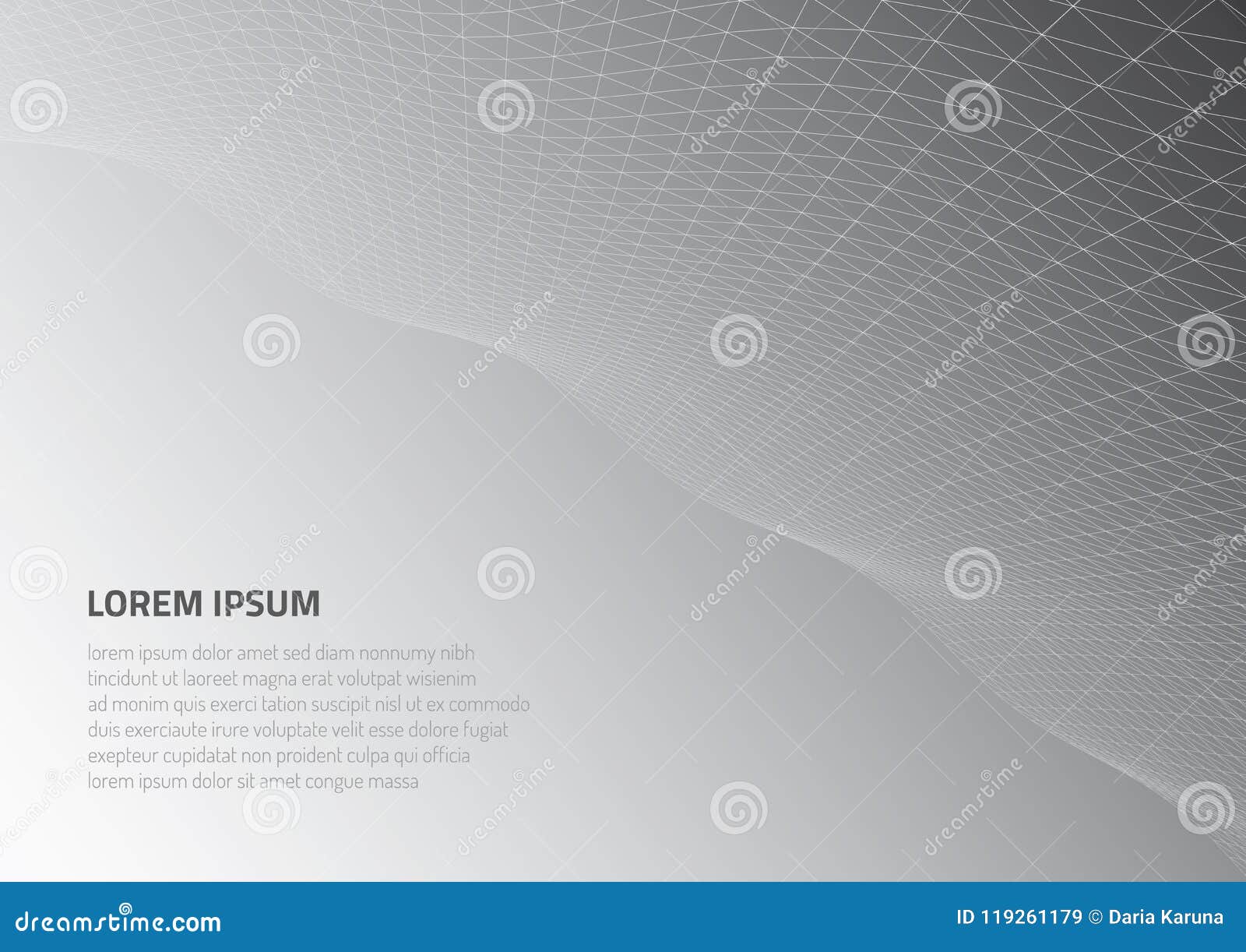 Abstract 3d Surface. Distortion of Space and Matter. Modern Technology ...