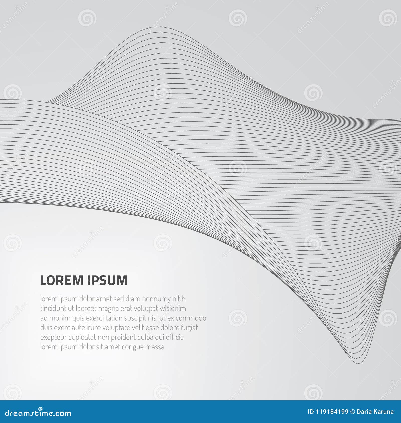 Abstract 3d Surface. Distortion of Space and Matter. Modern Technology ...