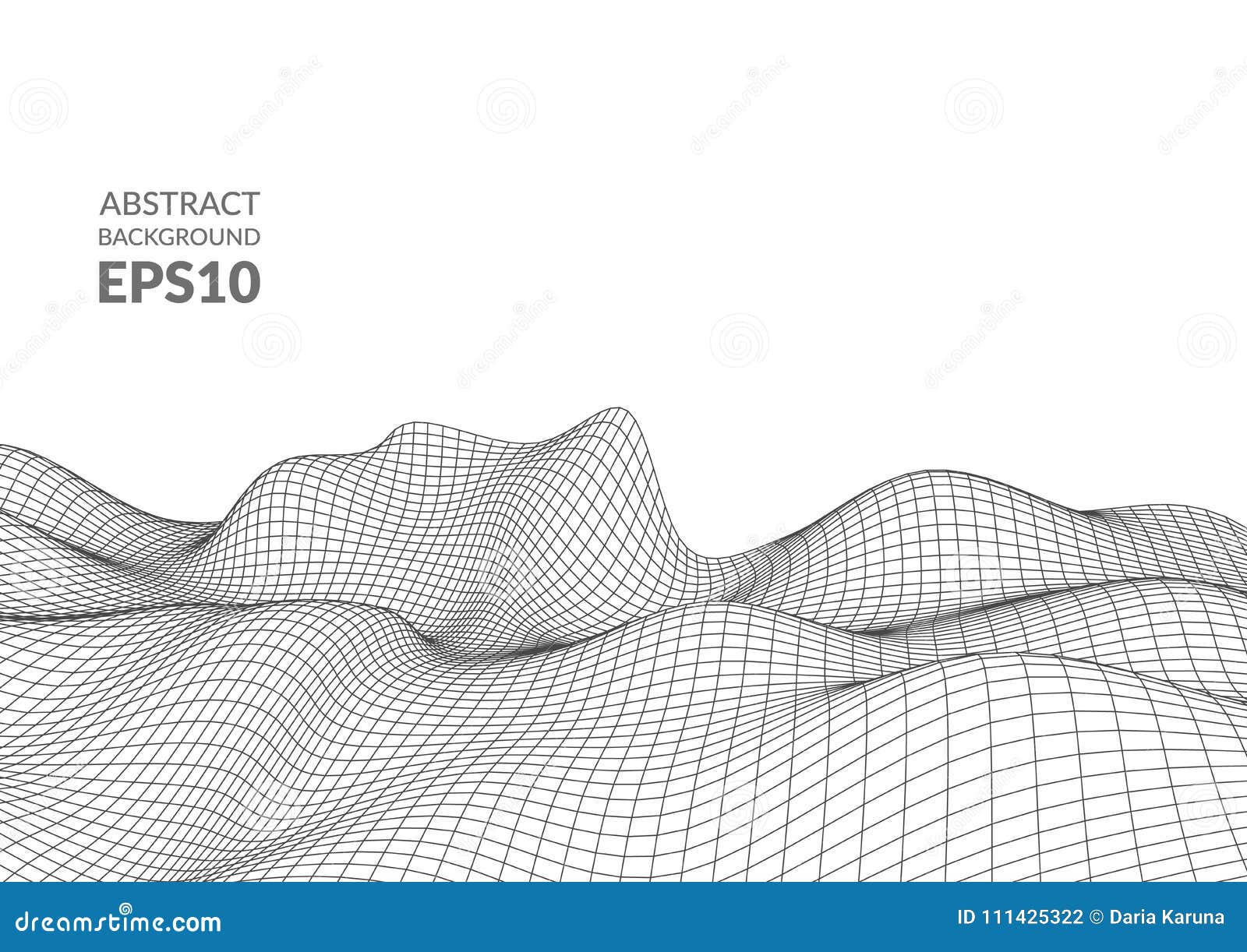Abstract 3D Surface. the Illusion of Distortion of Space Stock Vector ...