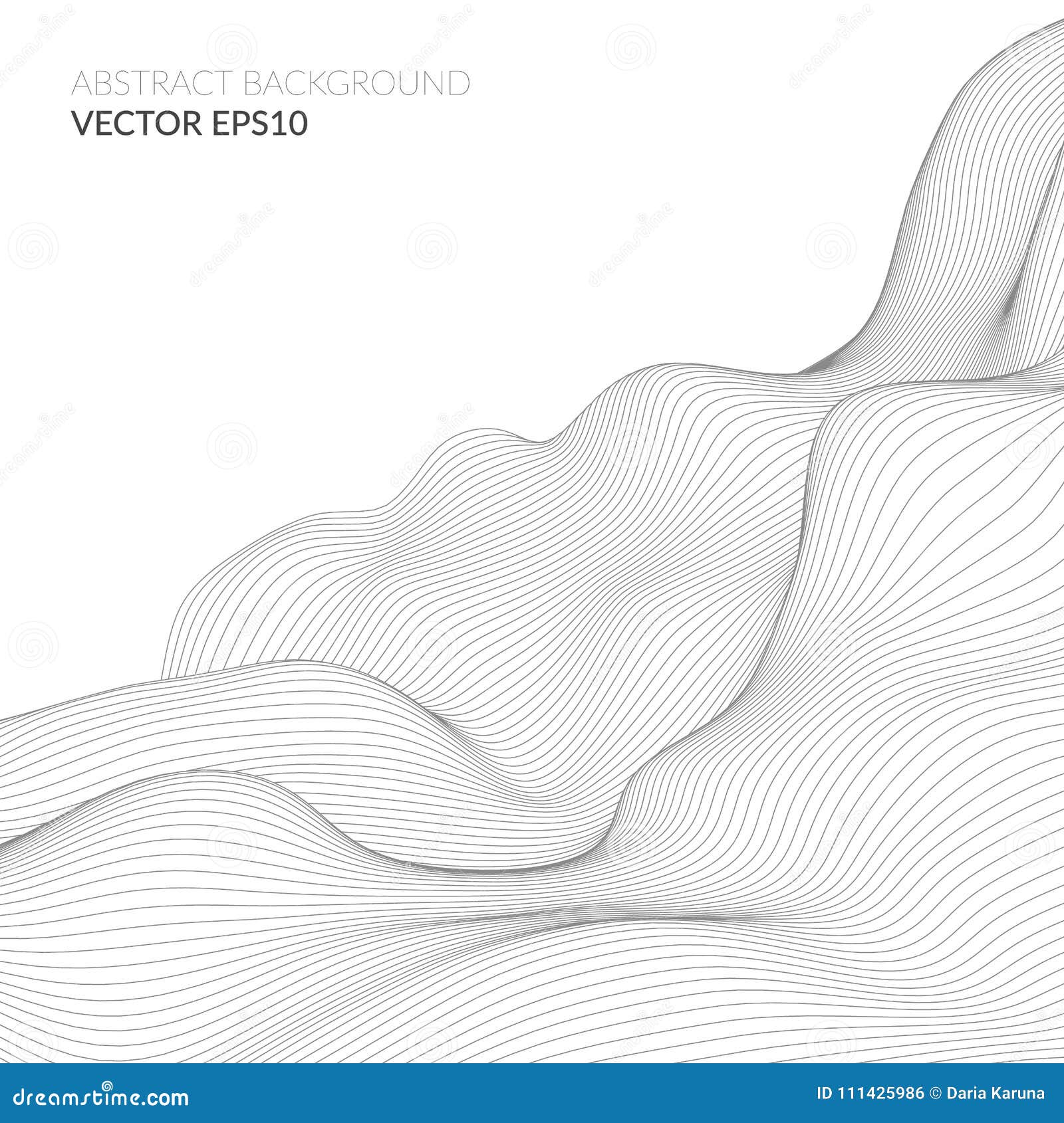 Abstract 3D Surface. the Illusion of Distortion of Space Stock Vector ...