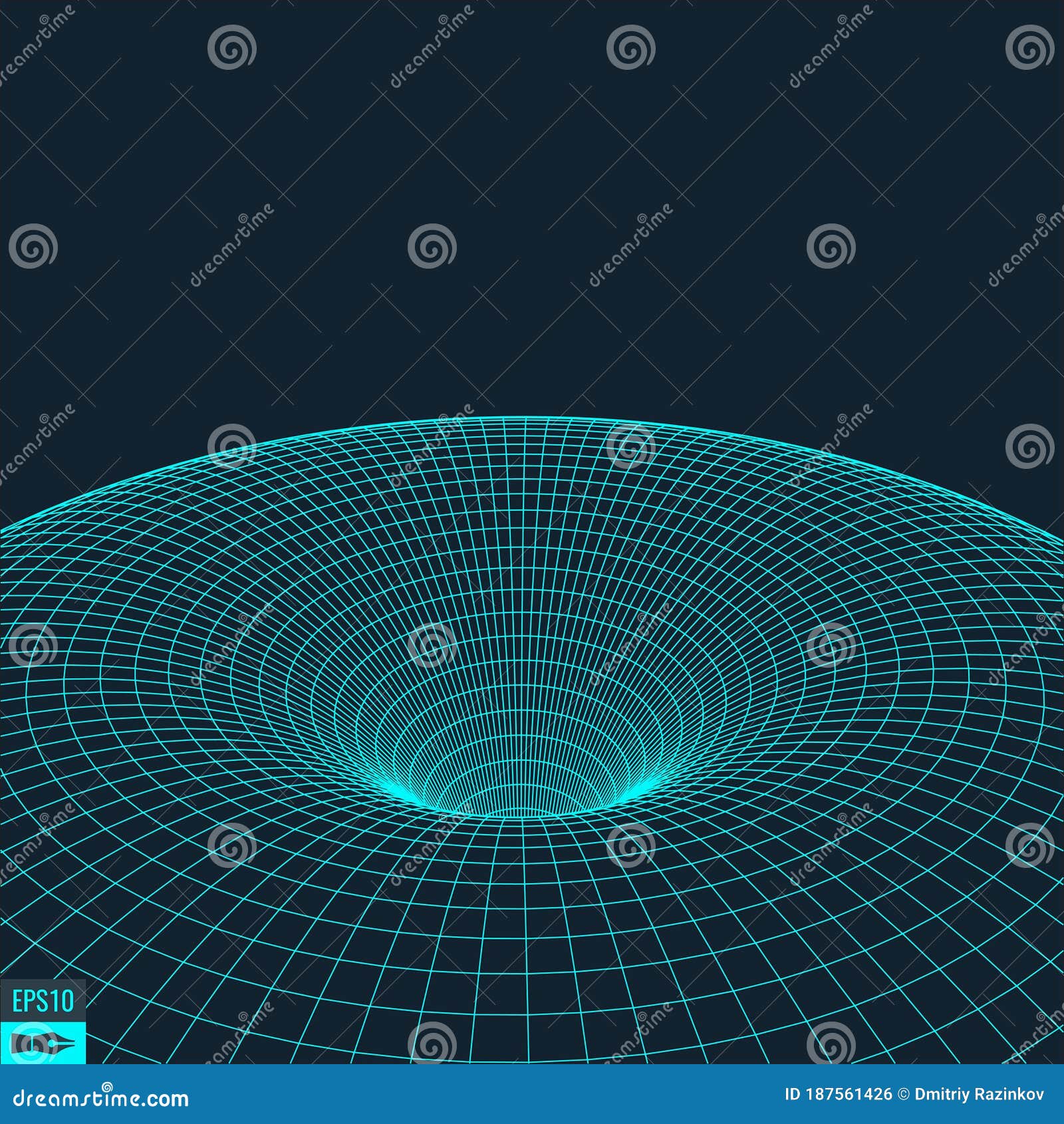 3 D Vector Torus. Abstract Vector Element With Depth Of Field ...