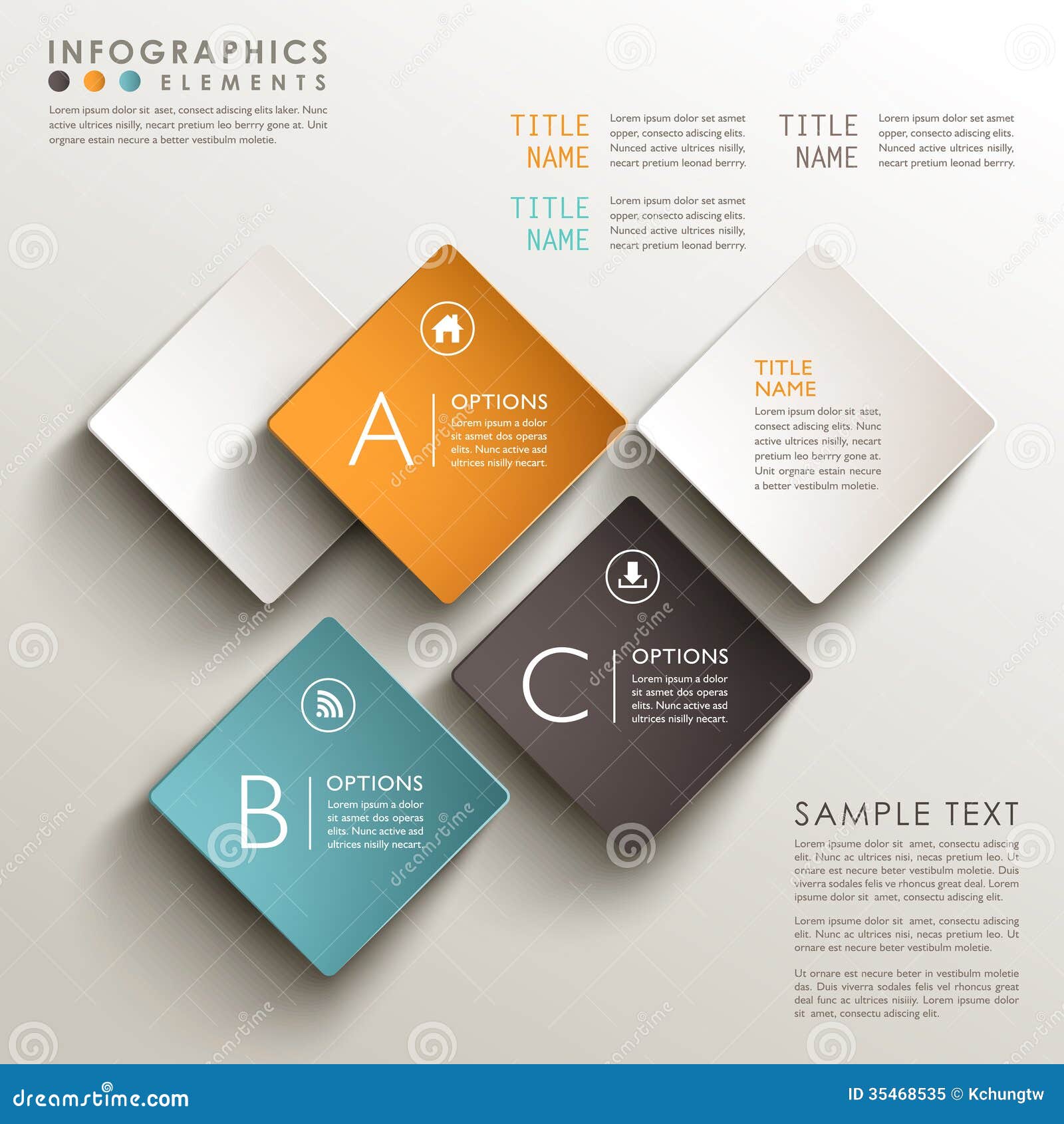 Abstract 3d Tag Infographics Stock Vector - Illustration of concept ...