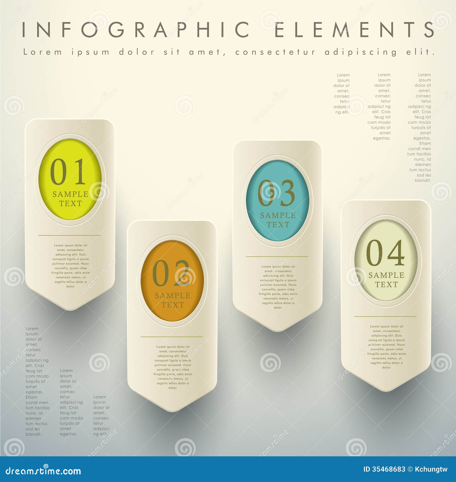 Abstract 3d Tag Infographics Stock Vector - Illustration of design ...