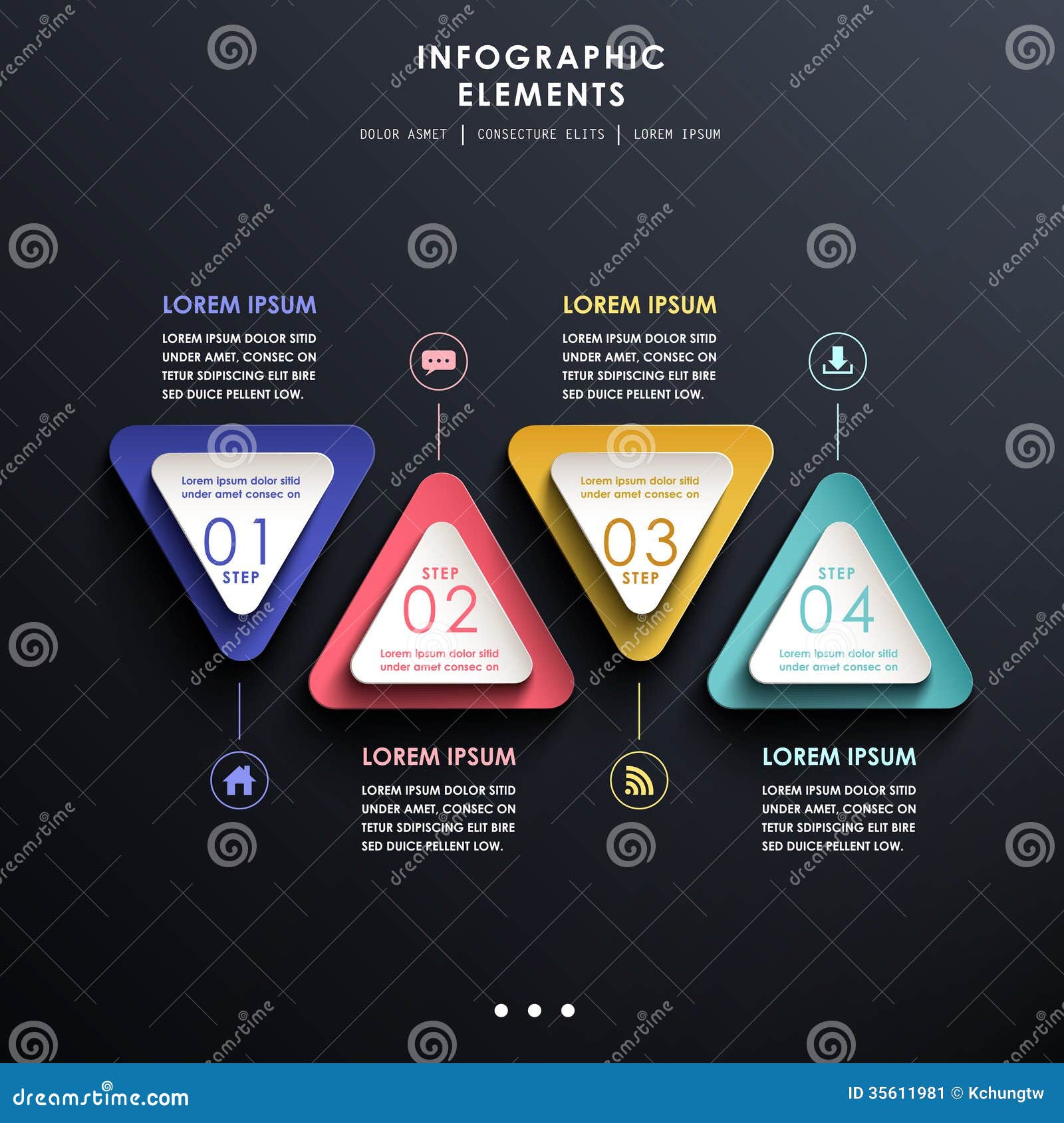 Abstract 3d Tag Infographics Stock Vector - Illustration of navigation ...