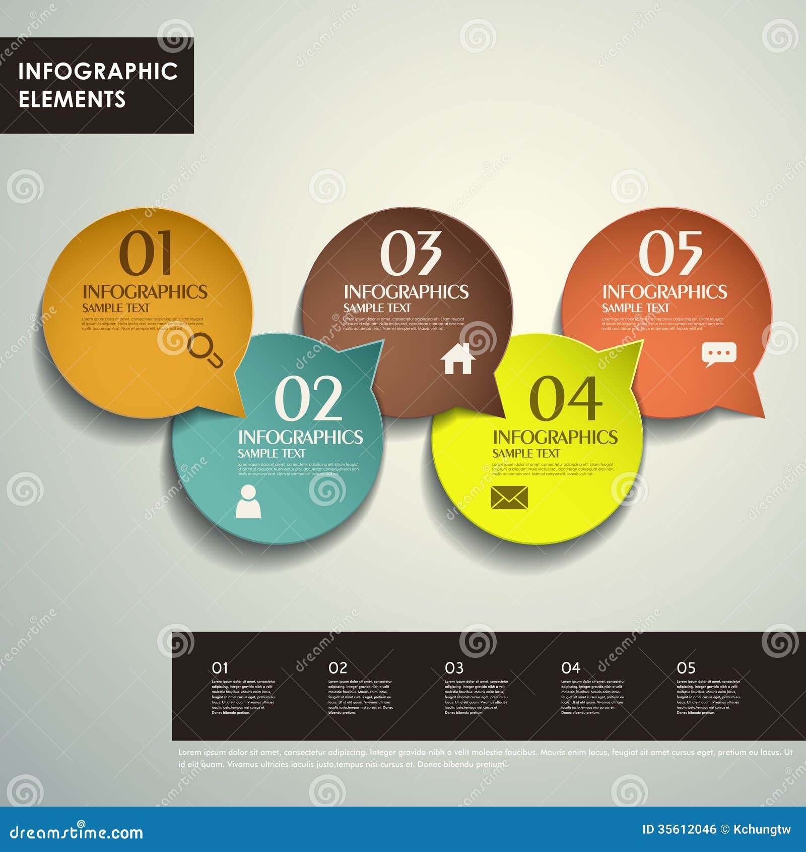 Abstract 3d Tag Infographics Stock Vector - Illustration of data, form ...