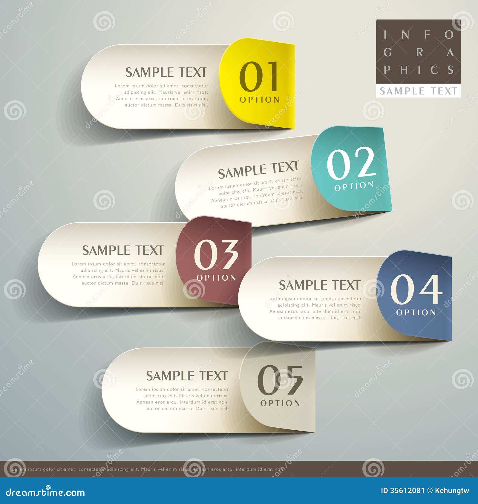 Abstract 3d Tag Infographics Stock Vector - Illustration of options ...