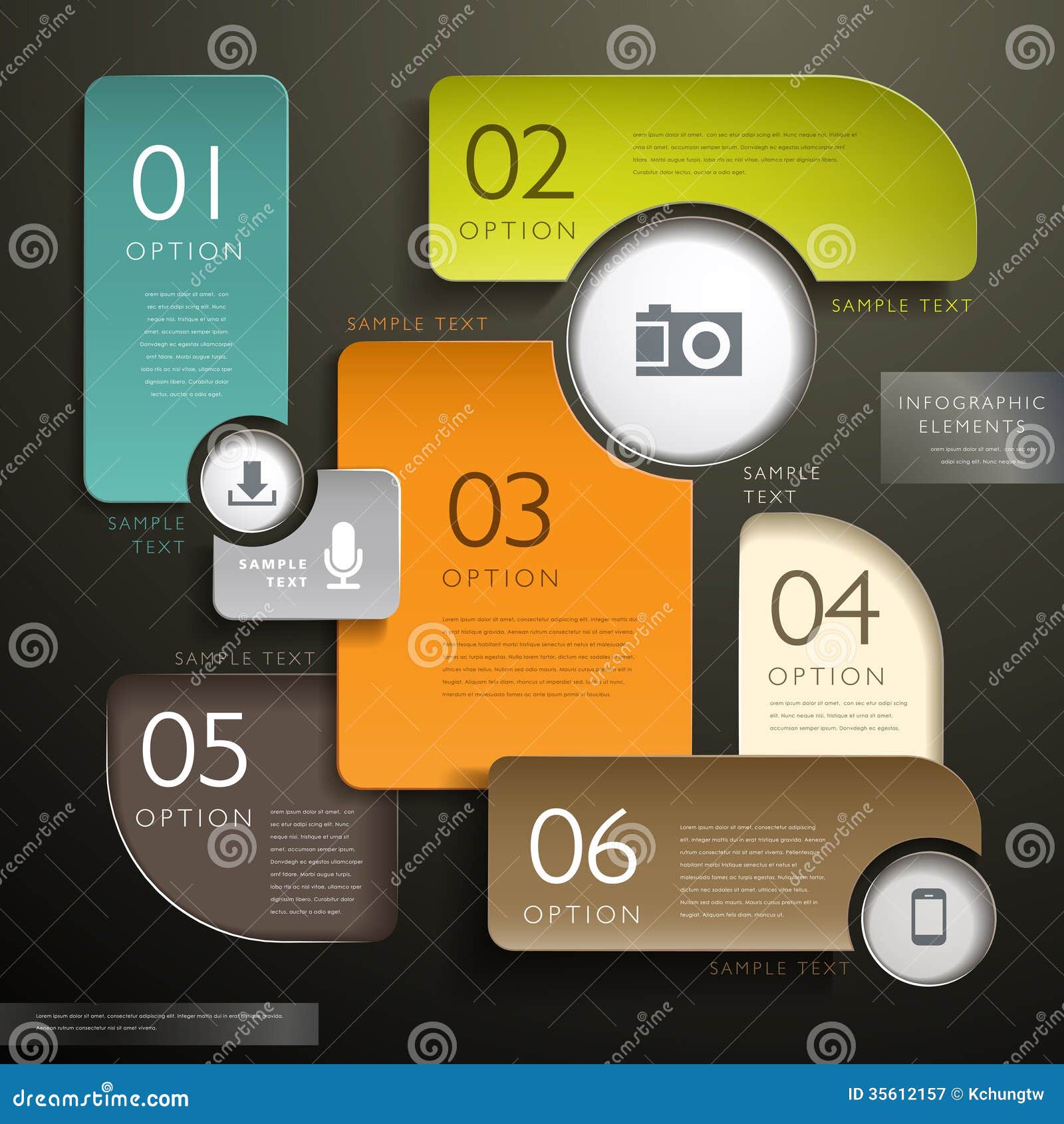 Abstract 3d Tag Infographics Stock Vector - Illustration of information ...