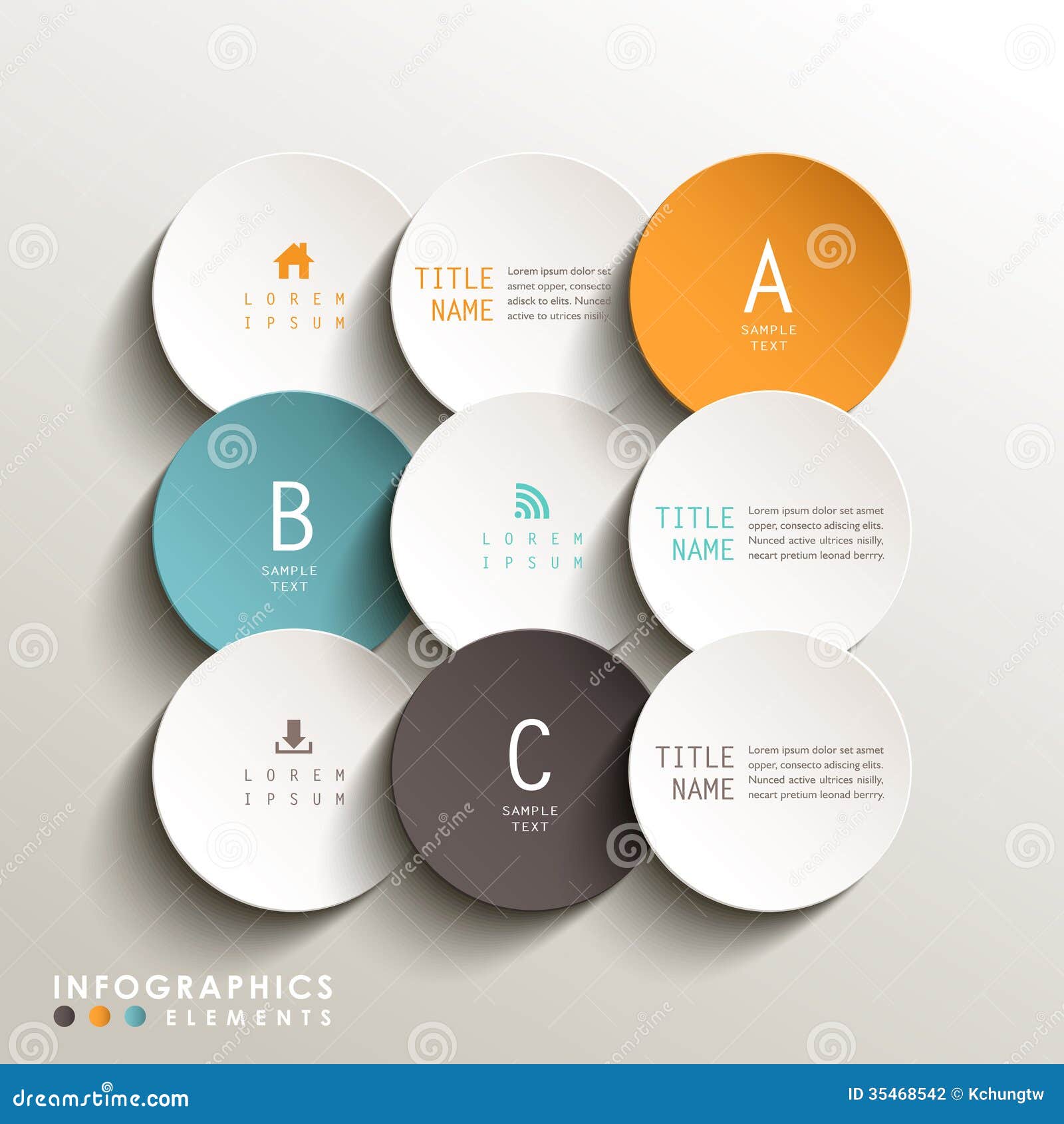 Abstract 3d Tag Infographics Stock Vector - Illustration of circle ...