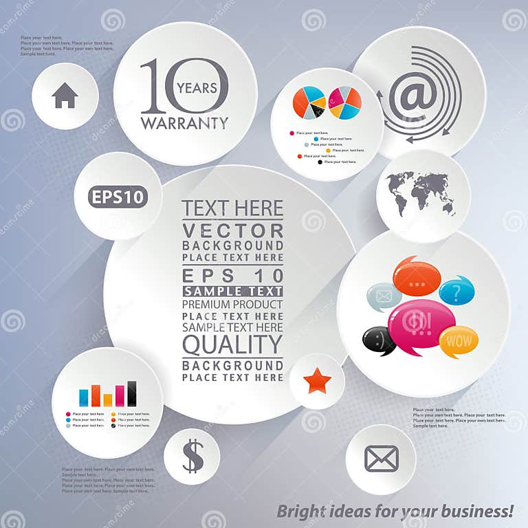 Abstract 3D Template stock vector. Illustration of design - 32022370