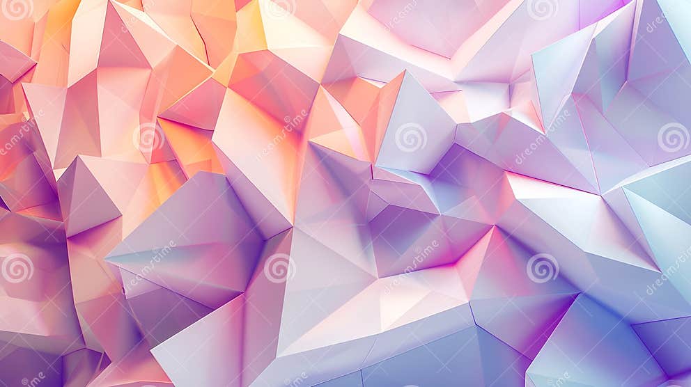 Abstract 3D Texture of Overlapping Geometric Shapes, Sharp Edges, and ...