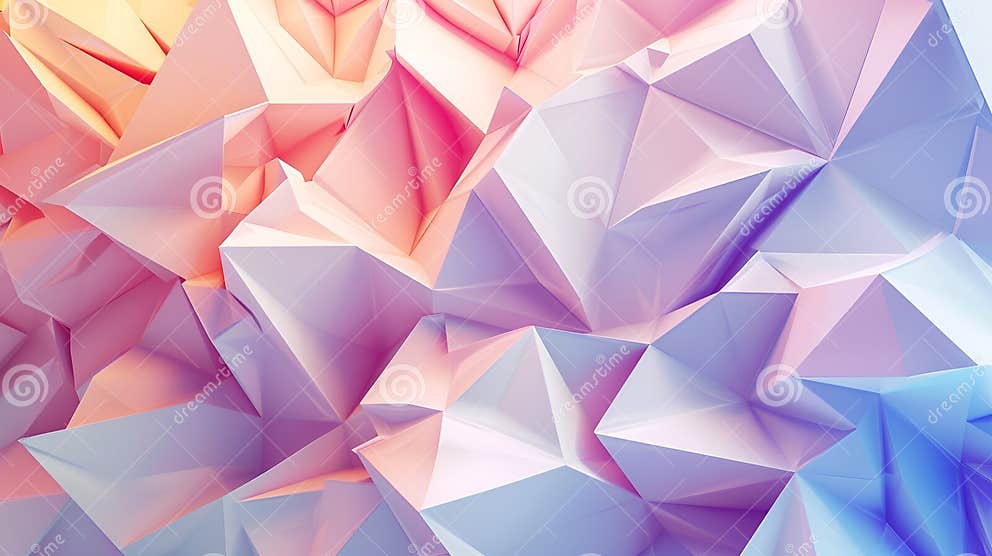 Abstract 3D Texture of Overlapping Geometric Shapes, Sharp Edges, and ...