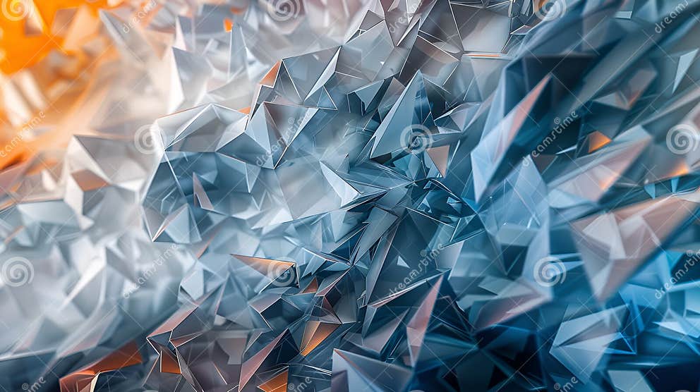 Abstract 3D Texture of Overlapping Geometric Shapes, Sharp Edges, and ...