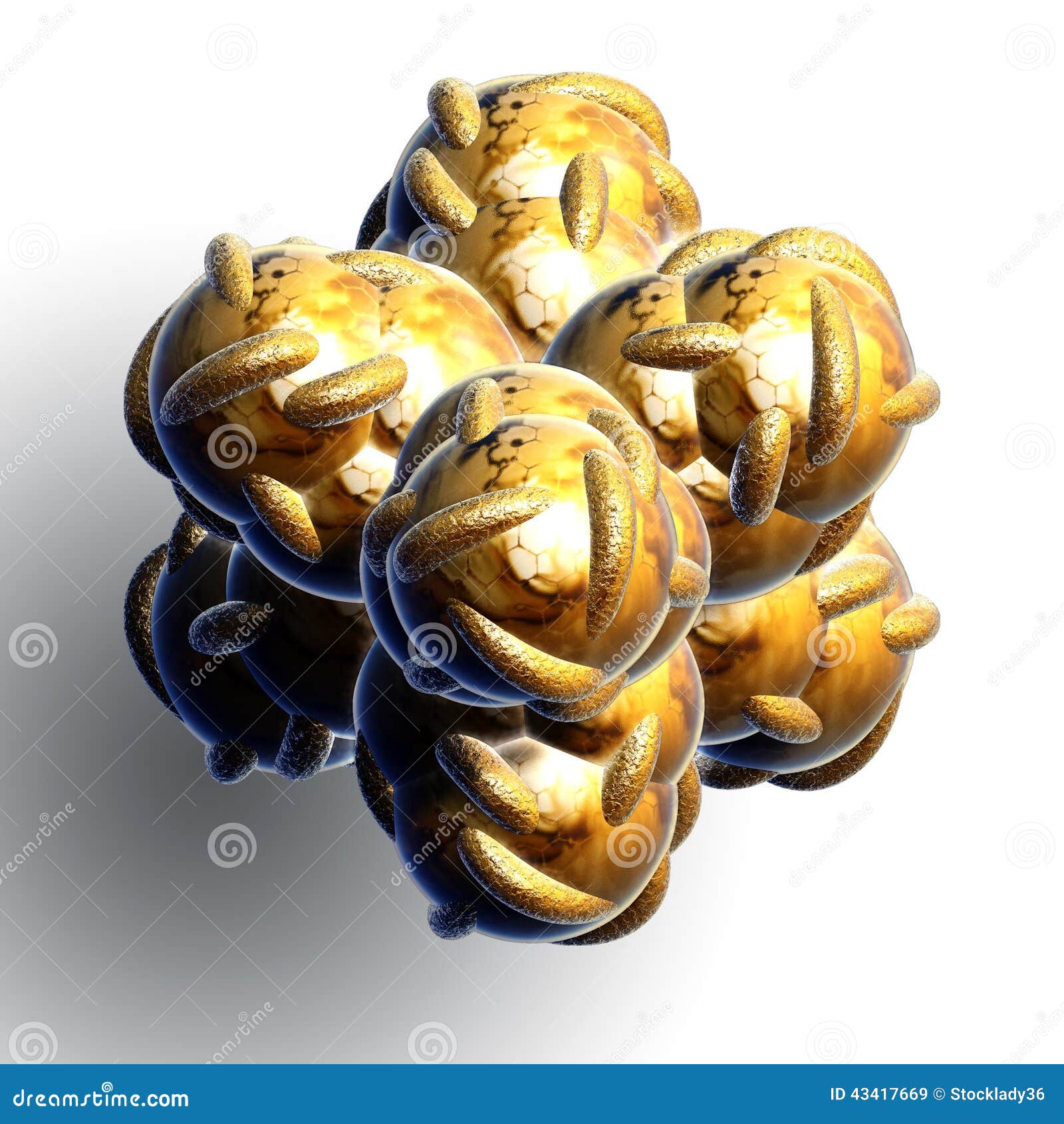 Abstract 3D Textured Object Stock Illustration - Illustration of ...