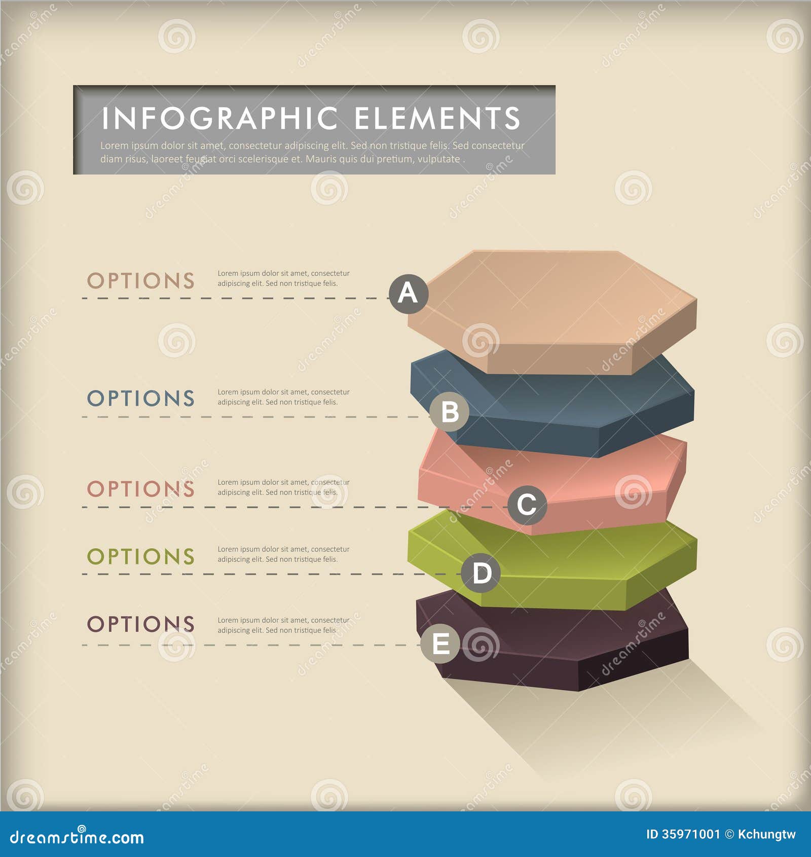 Abstract 3d Tower Infographics Stock Vector - Illustration of clean ...