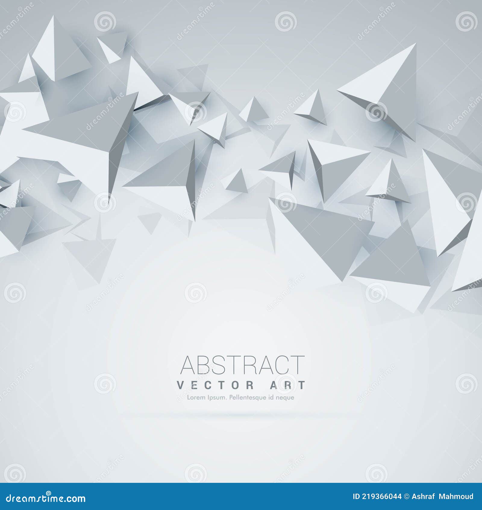 Abstract 3d Triangle Shapes Background Stock Vector - Illustration of ...